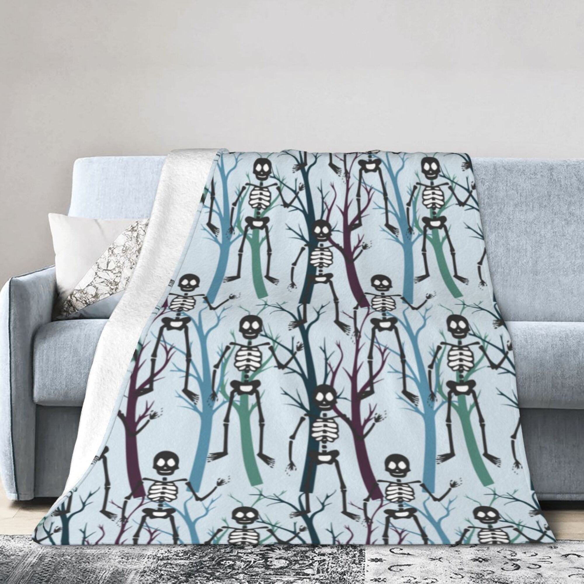 DouZhe Ultra-Soft Micro Fleece Lightweight Flannel Bed Blanket, Cartoon ...