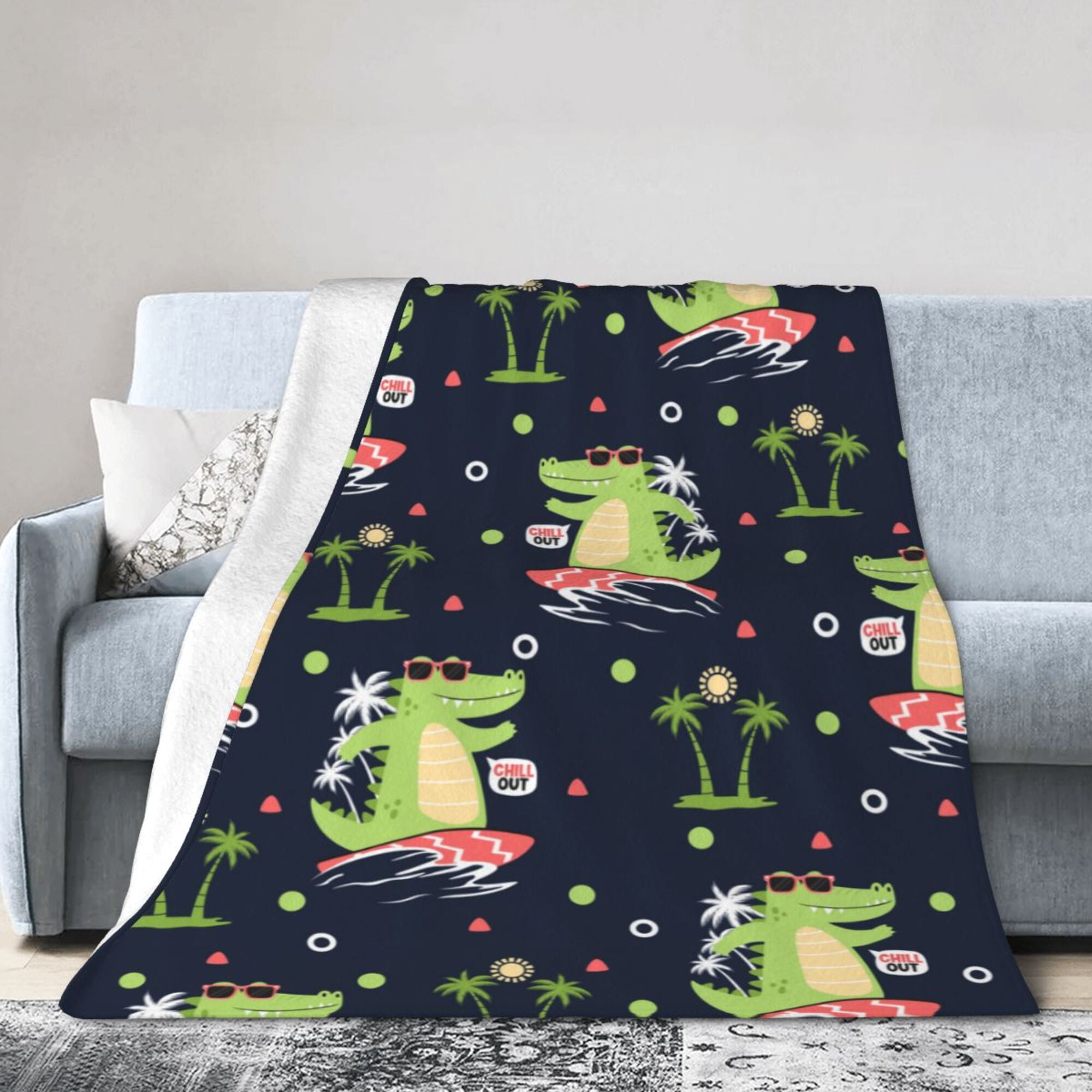 DouZhe Ultra-Soft Micro Fleece Lightweight Flannel Bed Blanket ...