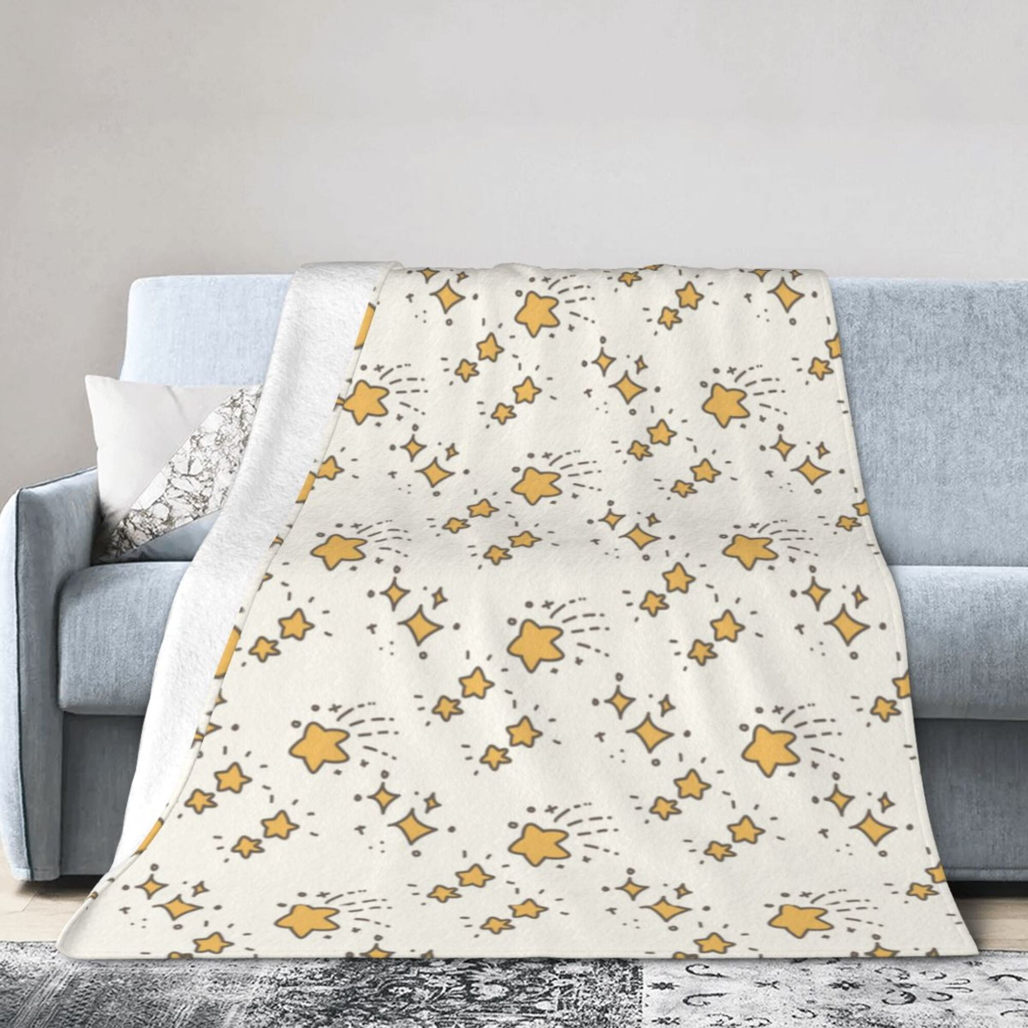 DouZhe Ultra-Soft Micro Fleece Lightweight Flannel Bed Blanket, Cute ...