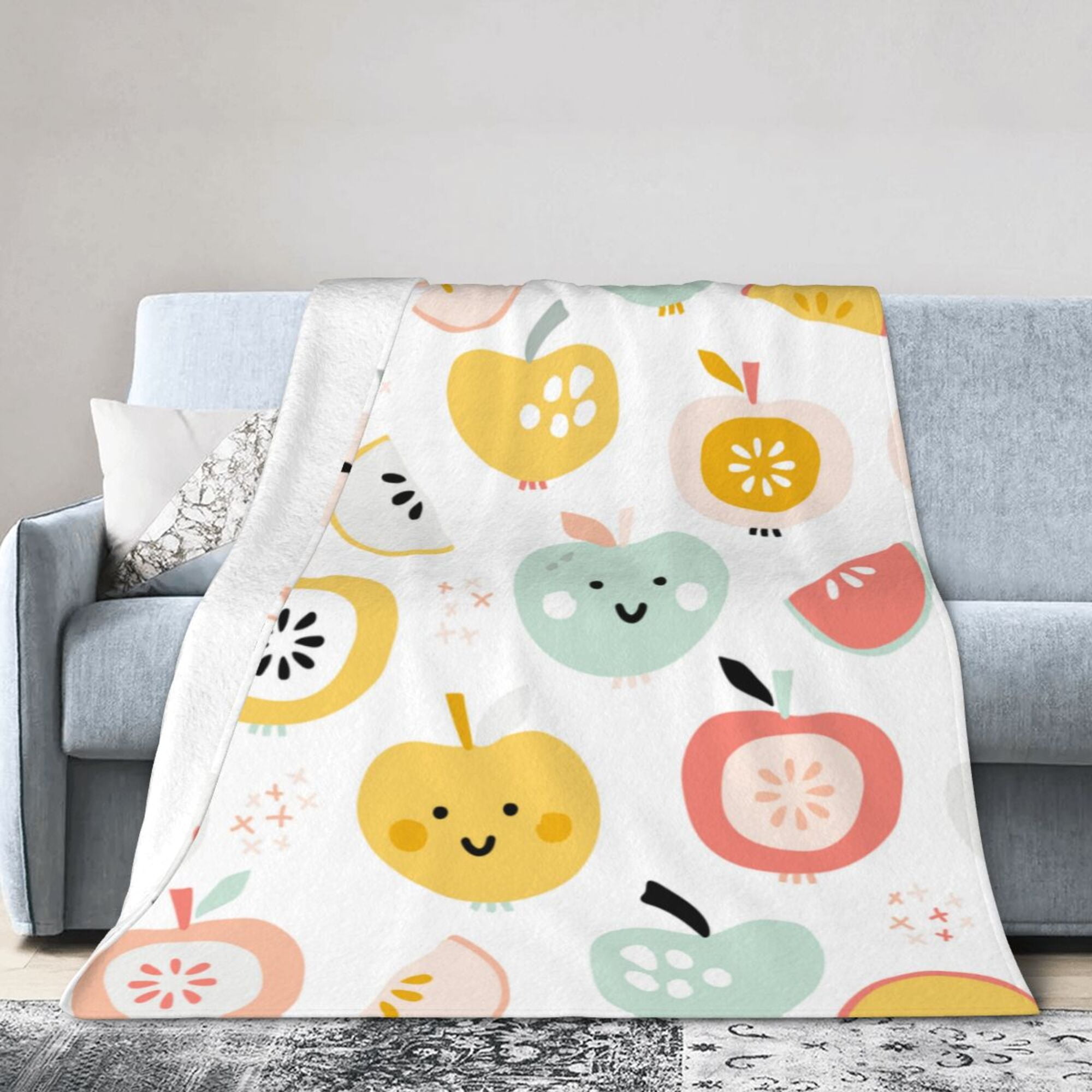 DouZhe Ultra-Soft Micro Fleece Lightweight Flannel Bed Blanket, Cute ...