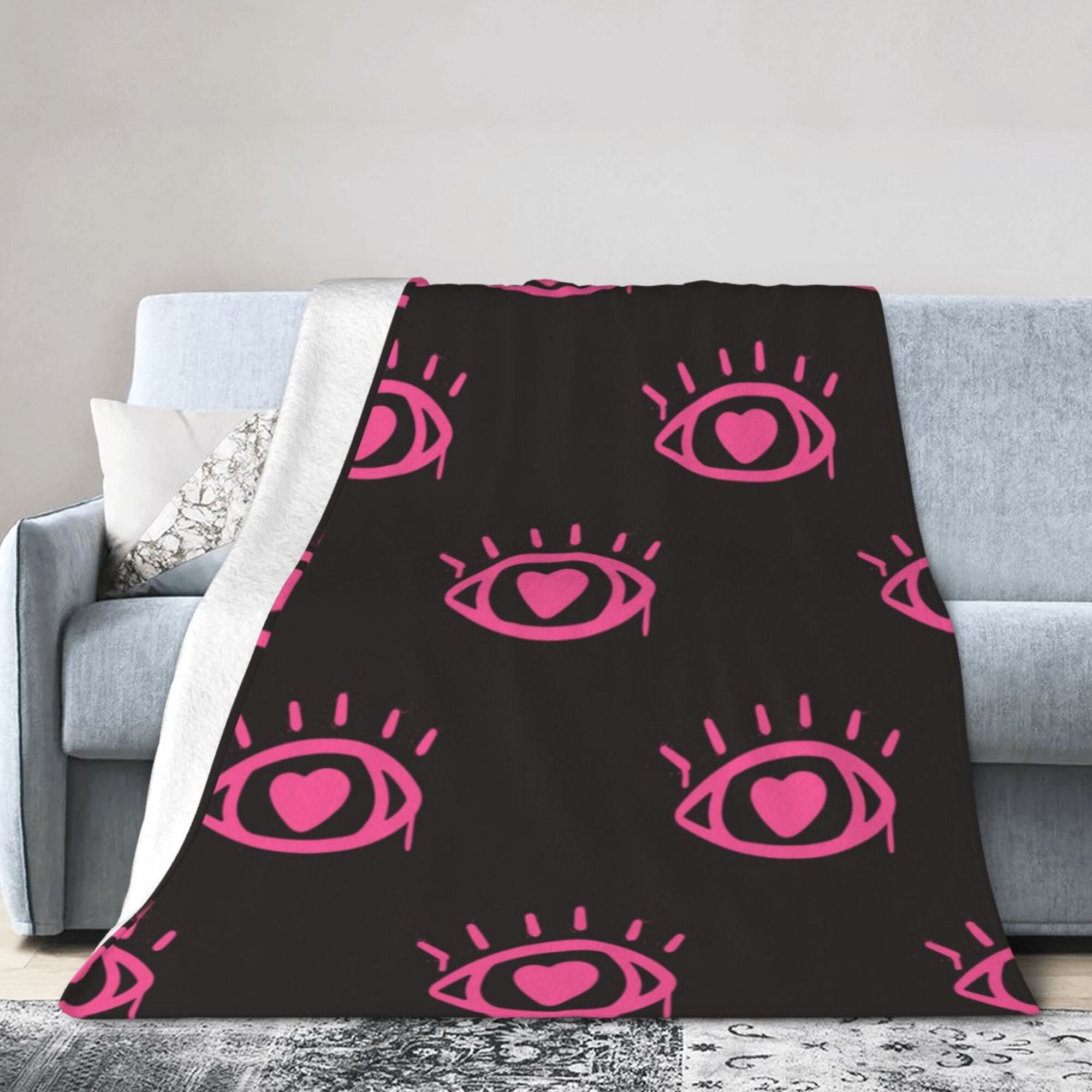 DouZhe Ultra-Soft Micro Fleece Lightweight Flannel Bed Blanket, Cute ...