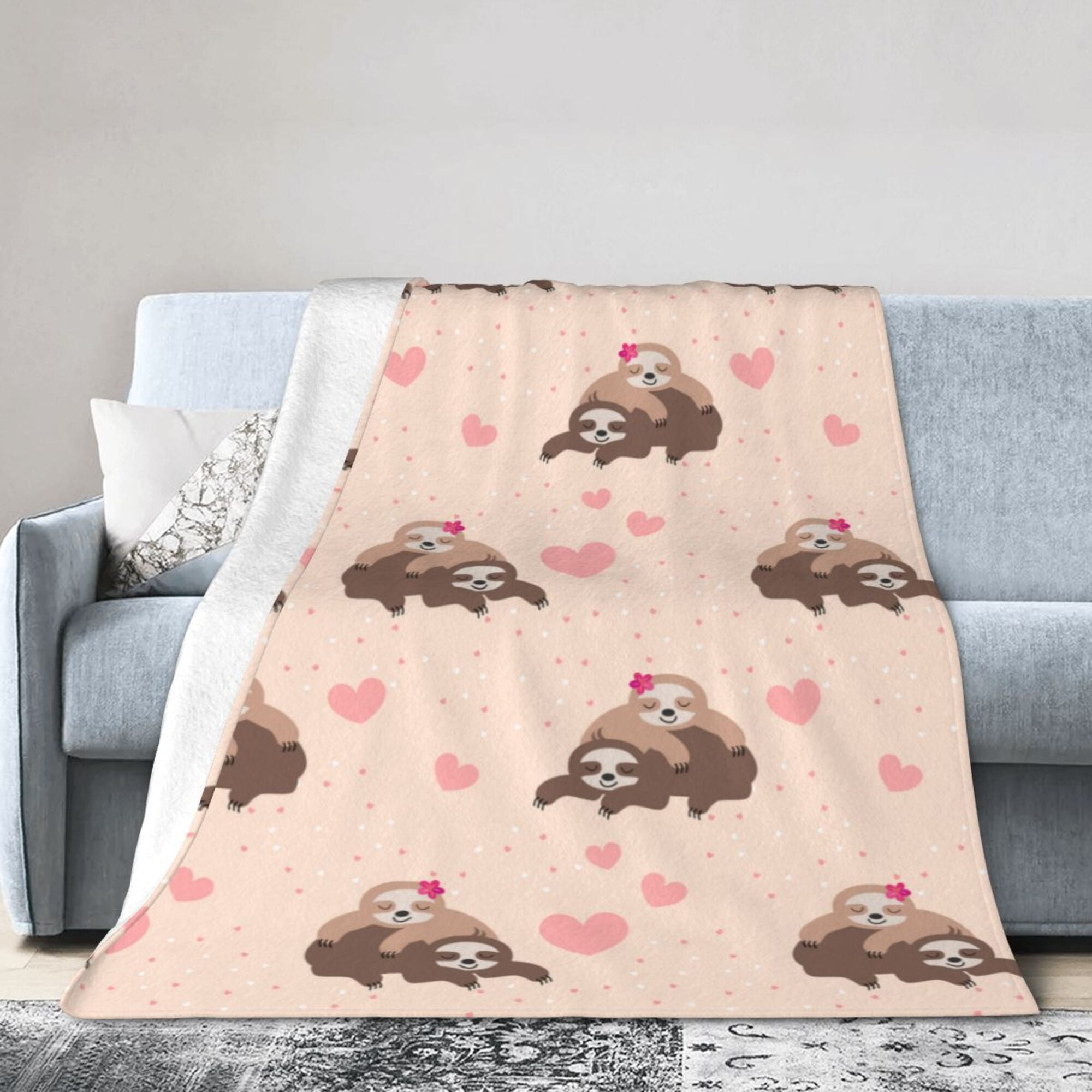 DouZhe Ultra-Soft Micro Fleece Lightweight Flannel Bed Blanket, Cute ...