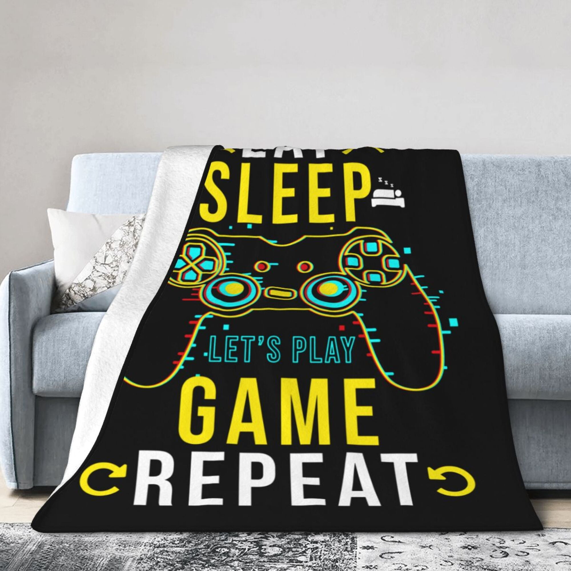 DouZhe Ultra-Soft Micro Fleece Lightweight Flannel Bed Blanket, Eat ...