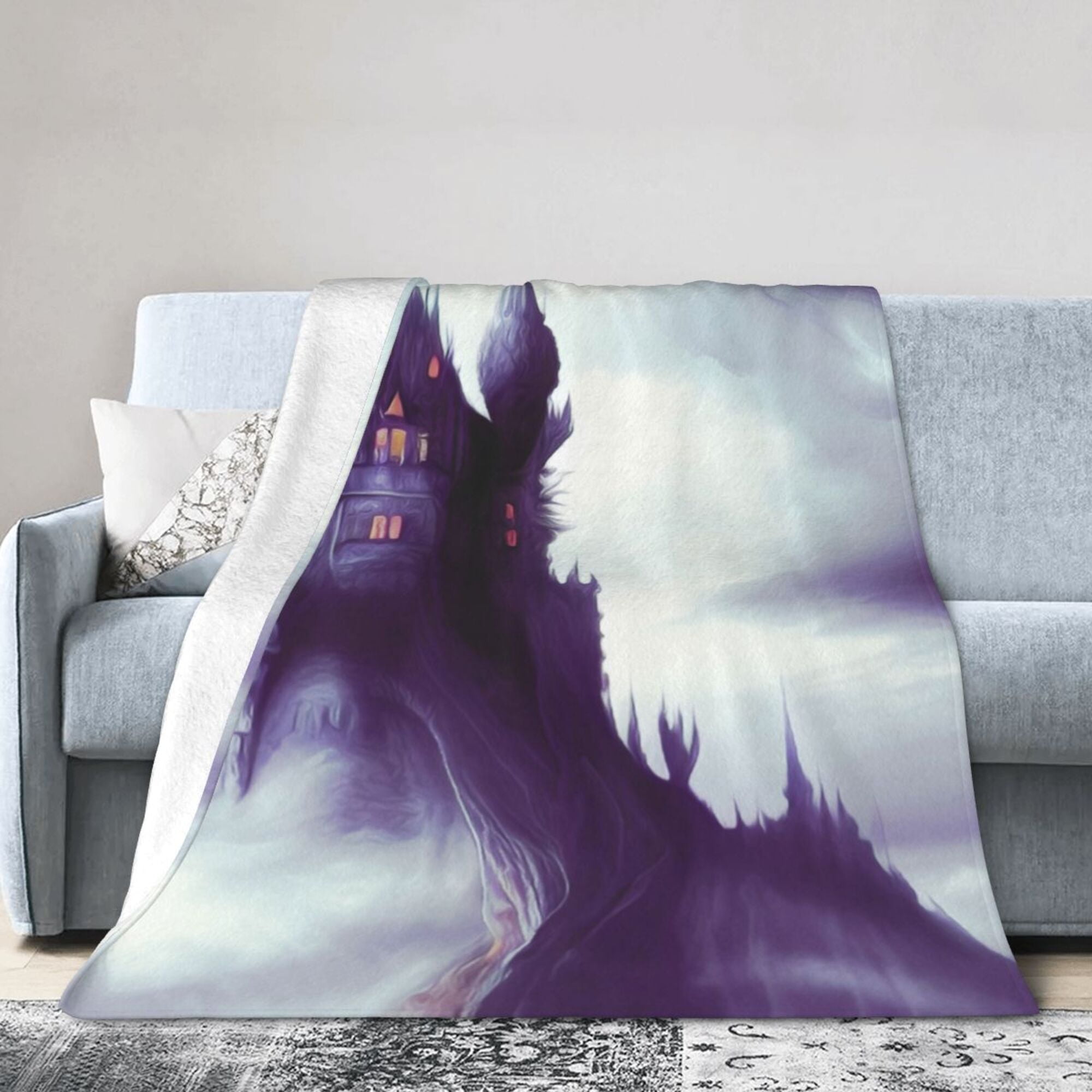 DouZhe Ultra-Soft Micro Fleece Lightweight Flannel Bed Blanket, Fantasy ...