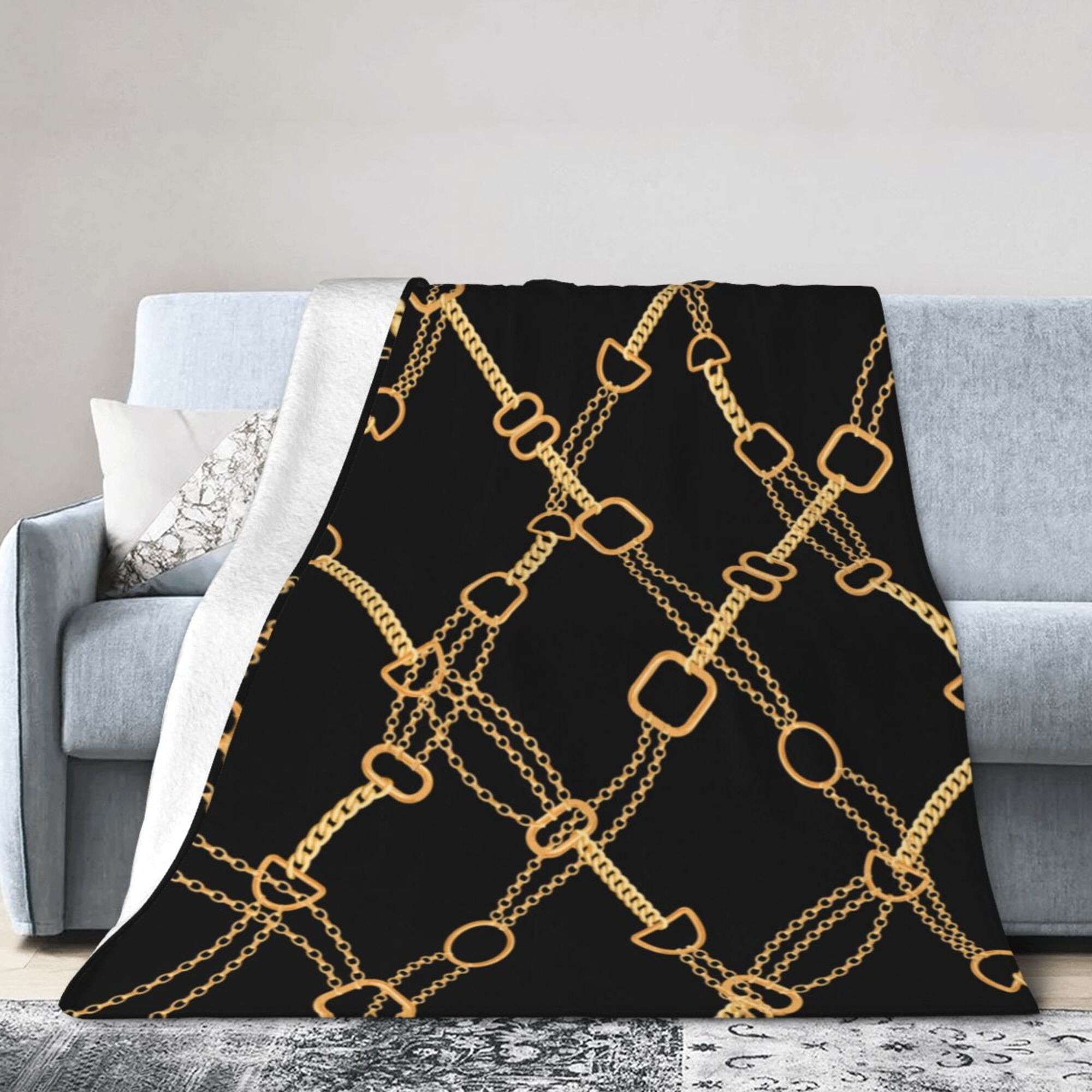 DouZhe Ultra-Soft Micro Fleece Lightweight Flannel Bed Blanket, Fashion ...