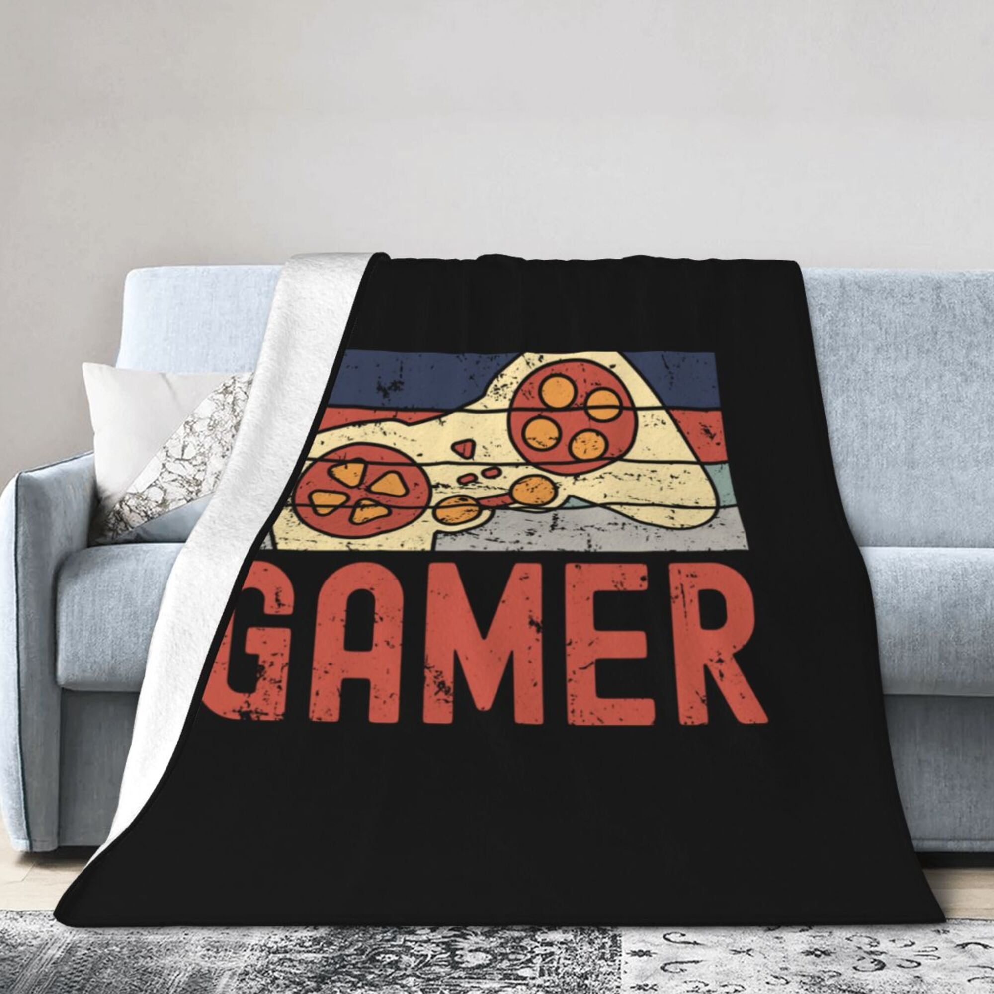 DouZhe Ultra-Soft Micro Fleece Lightweight Flannel Bed Blanket, Fun ...