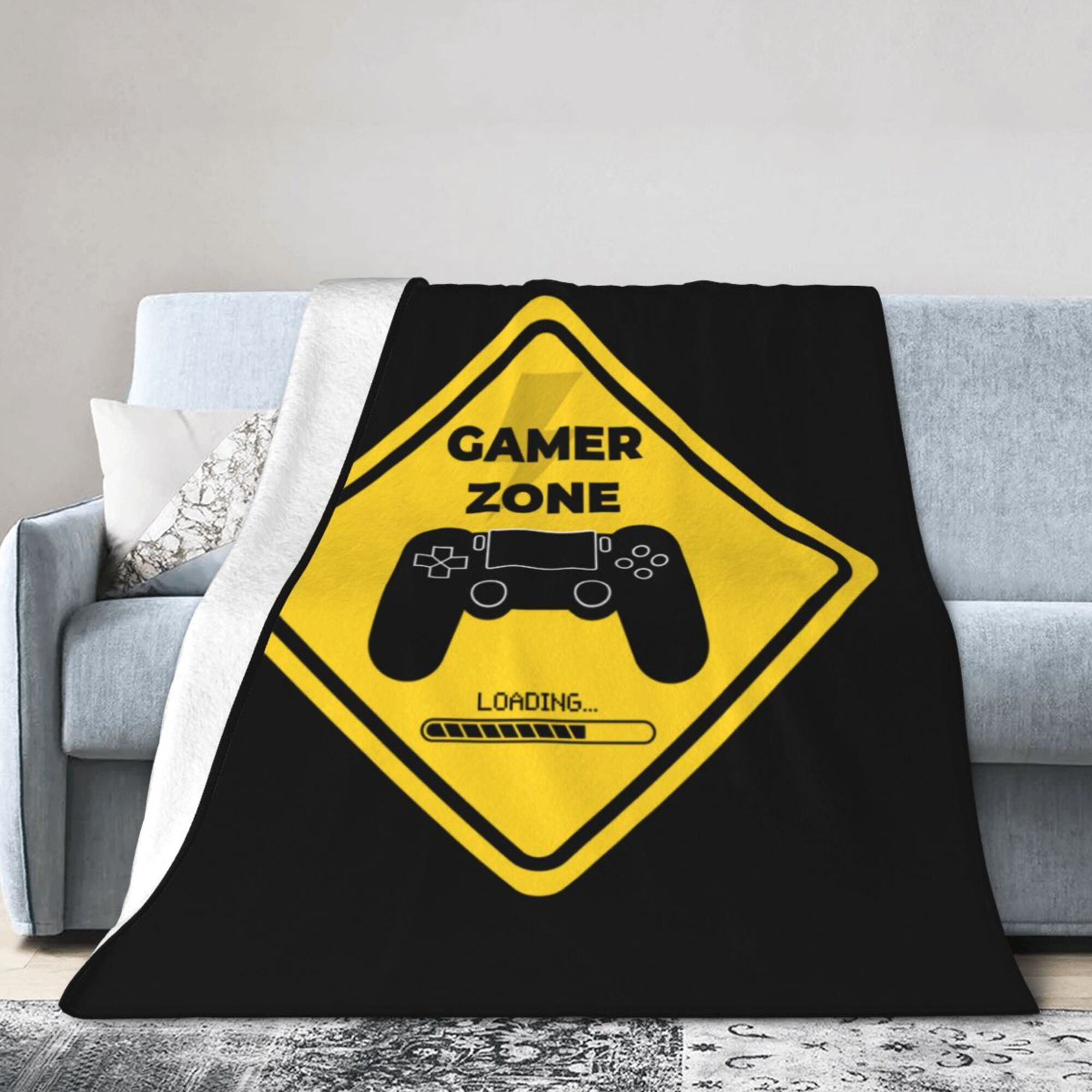 DouZhe Ultra-Soft Micro Fleece Lightweight Flannel Bed Blanket, Gamer ...