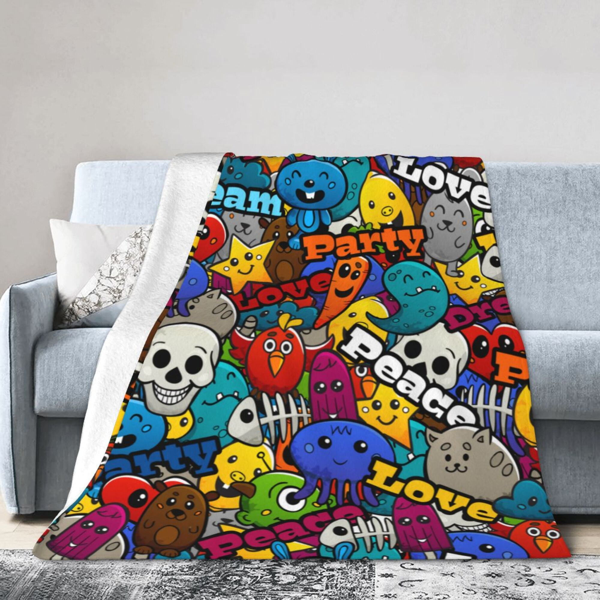 DouZhe Ultra-Soft Micro Fleece Lightweight Flannel Bed Blanket ...