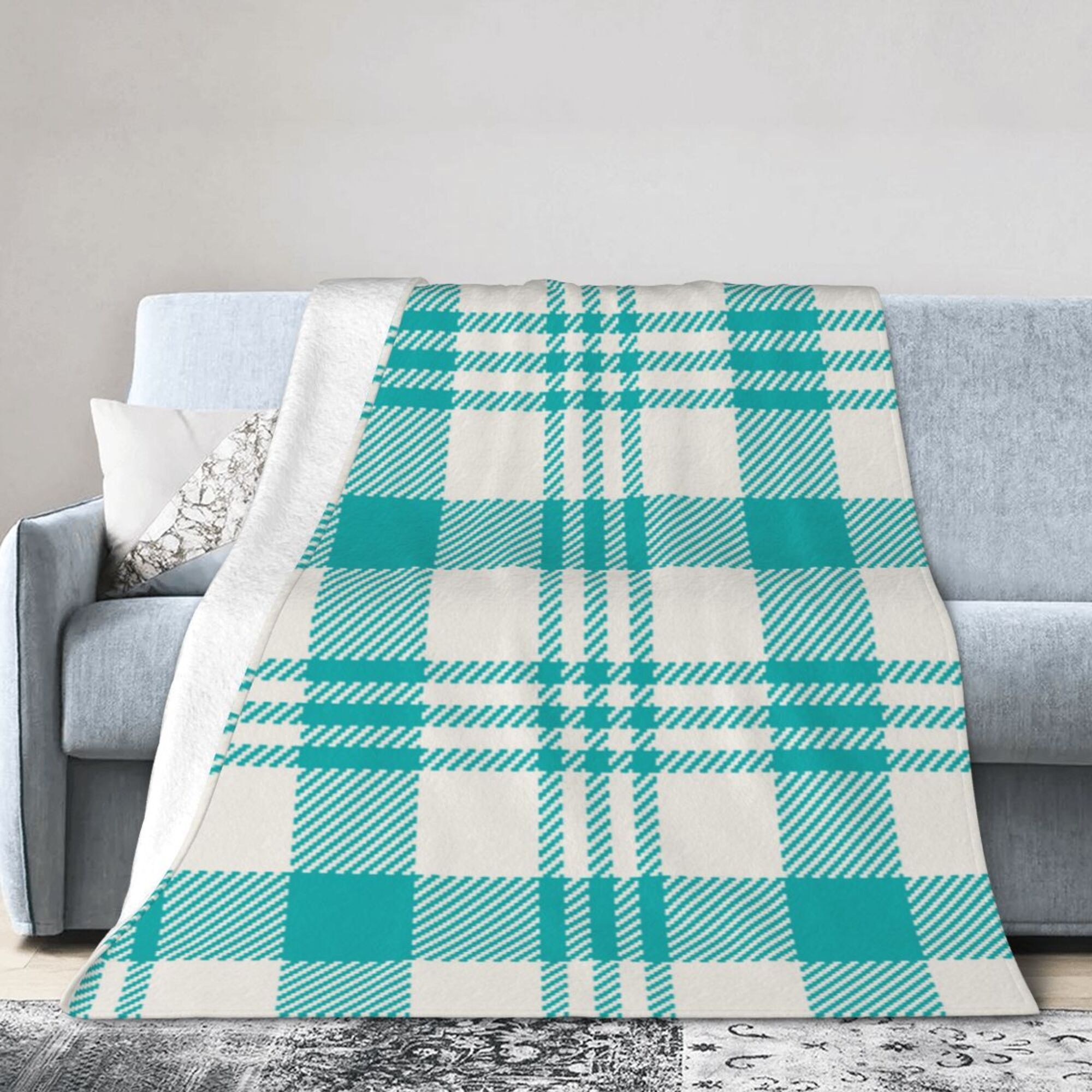 DouZhe Ultra-Soft Micro Fleece Lightweight Flannel Bed Blanket, Gray ...