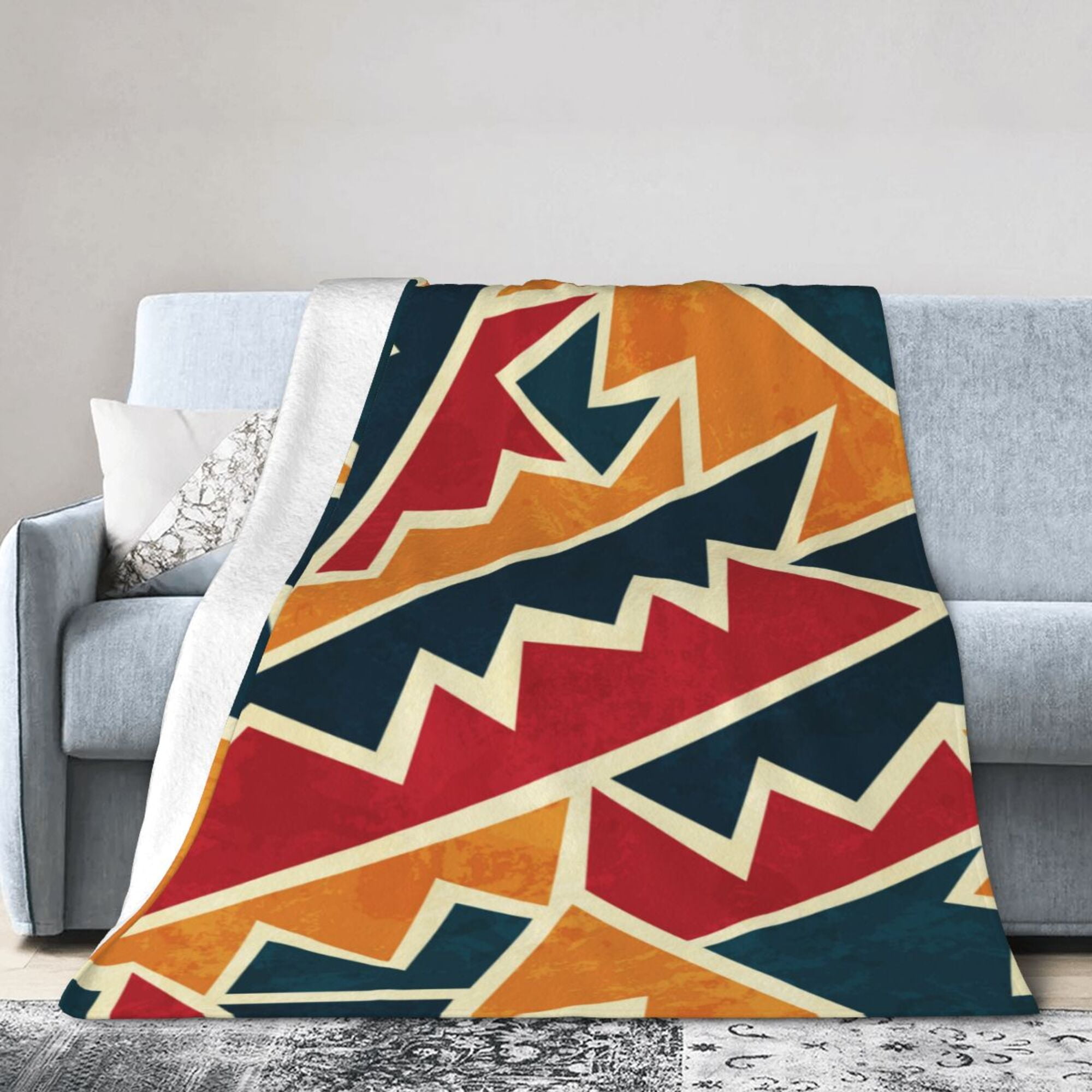 DouZhe Ultra-Soft Micro Fleece Lightweight Flannel Bed Blanket, Grunge ...