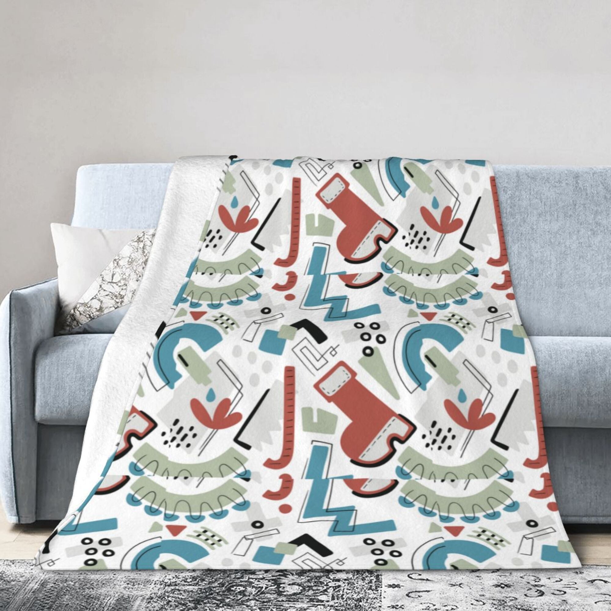 DouZhe Ultra-Soft Micro Fleece Lightweight Flannel Bed Blanket, Hand ...