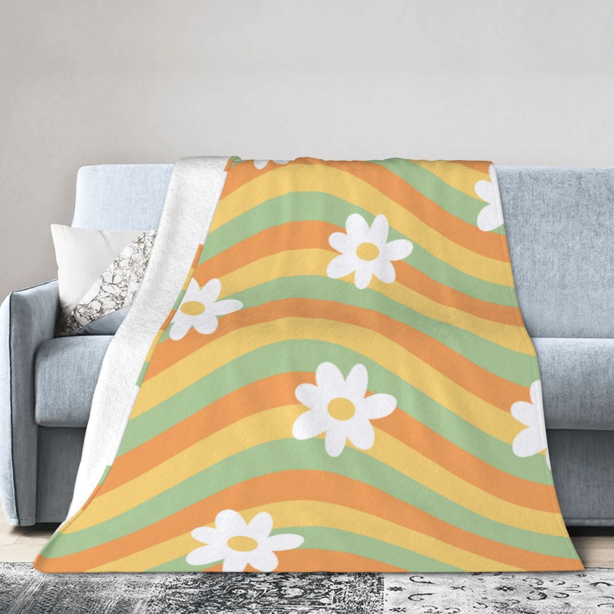 DouZhe Ultra-Soft Micro Fleece Lightweight Flannel Bed Blanket, Hippie ...