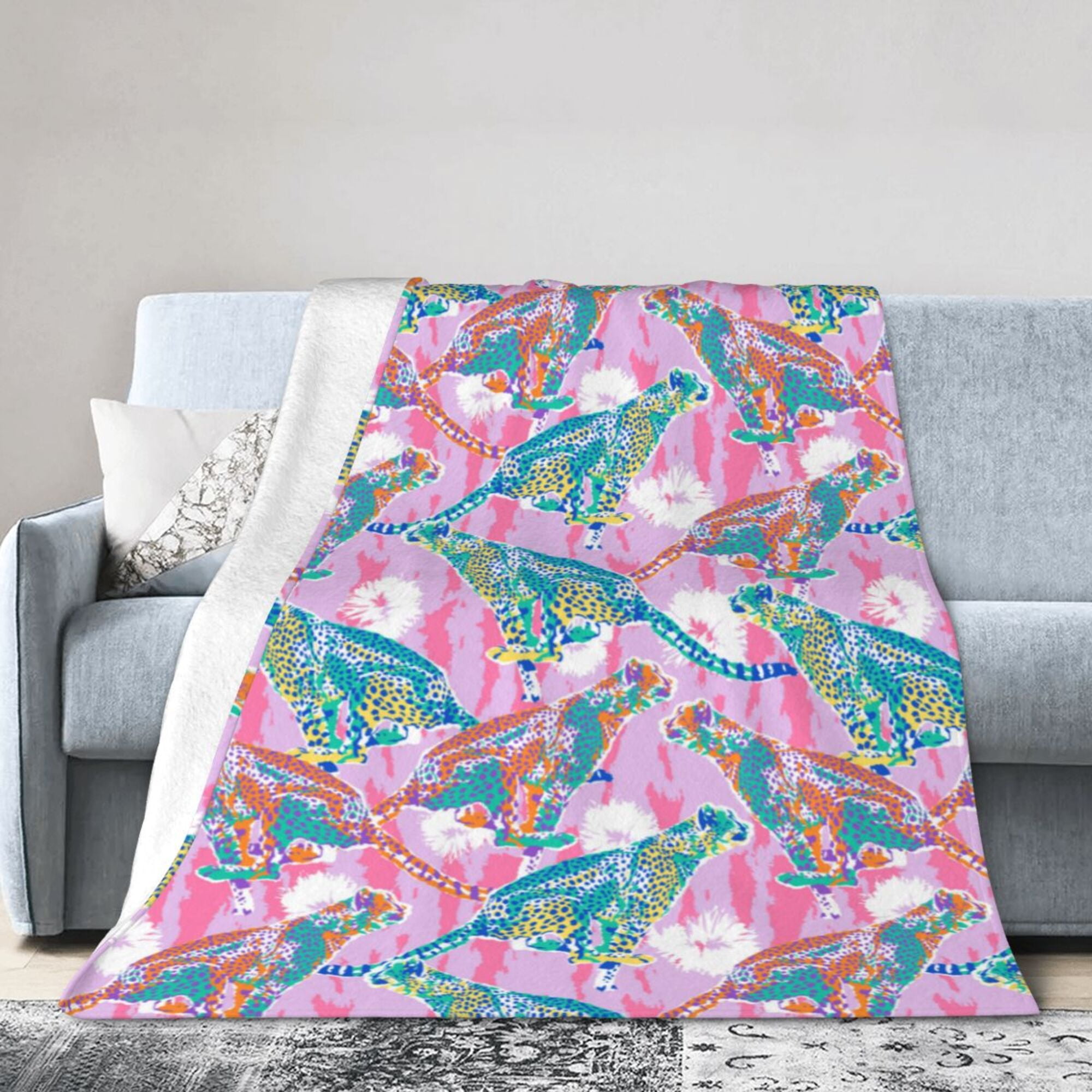 DouZhe Ultra-Soft Micro Fleece Lightweight Flannel Bed Blanket, Modern ...