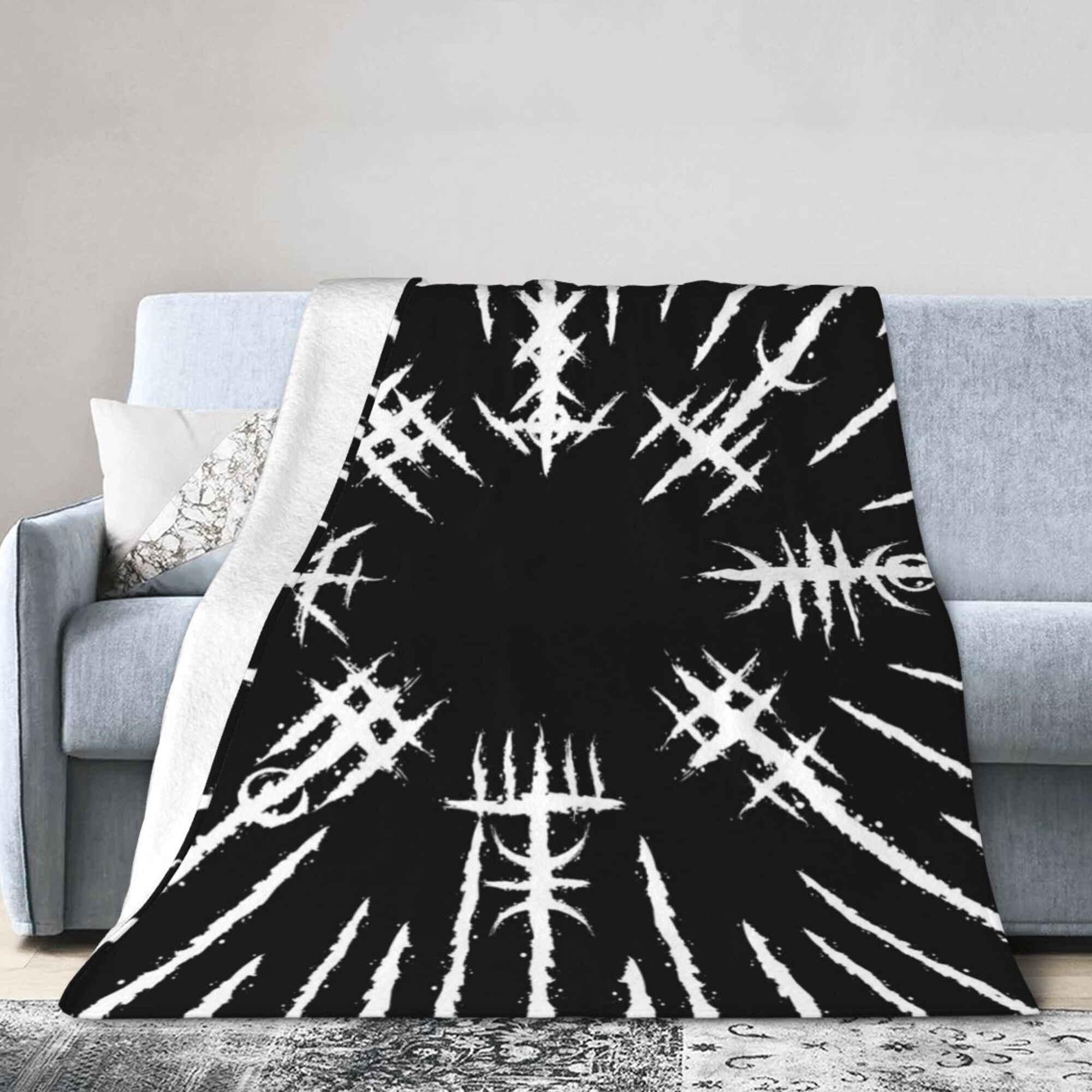 DouZhe Ultra-Soft Micro Fleece Lightweight Flannel Bed Blanket, Norse ...