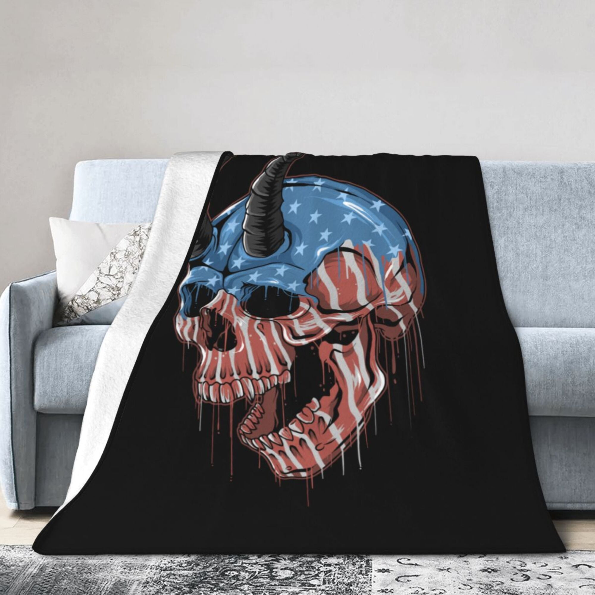 DouZhe Ultra-Soft Micro Fleece Lightweight Flannel Bed Blanket, Punk ...