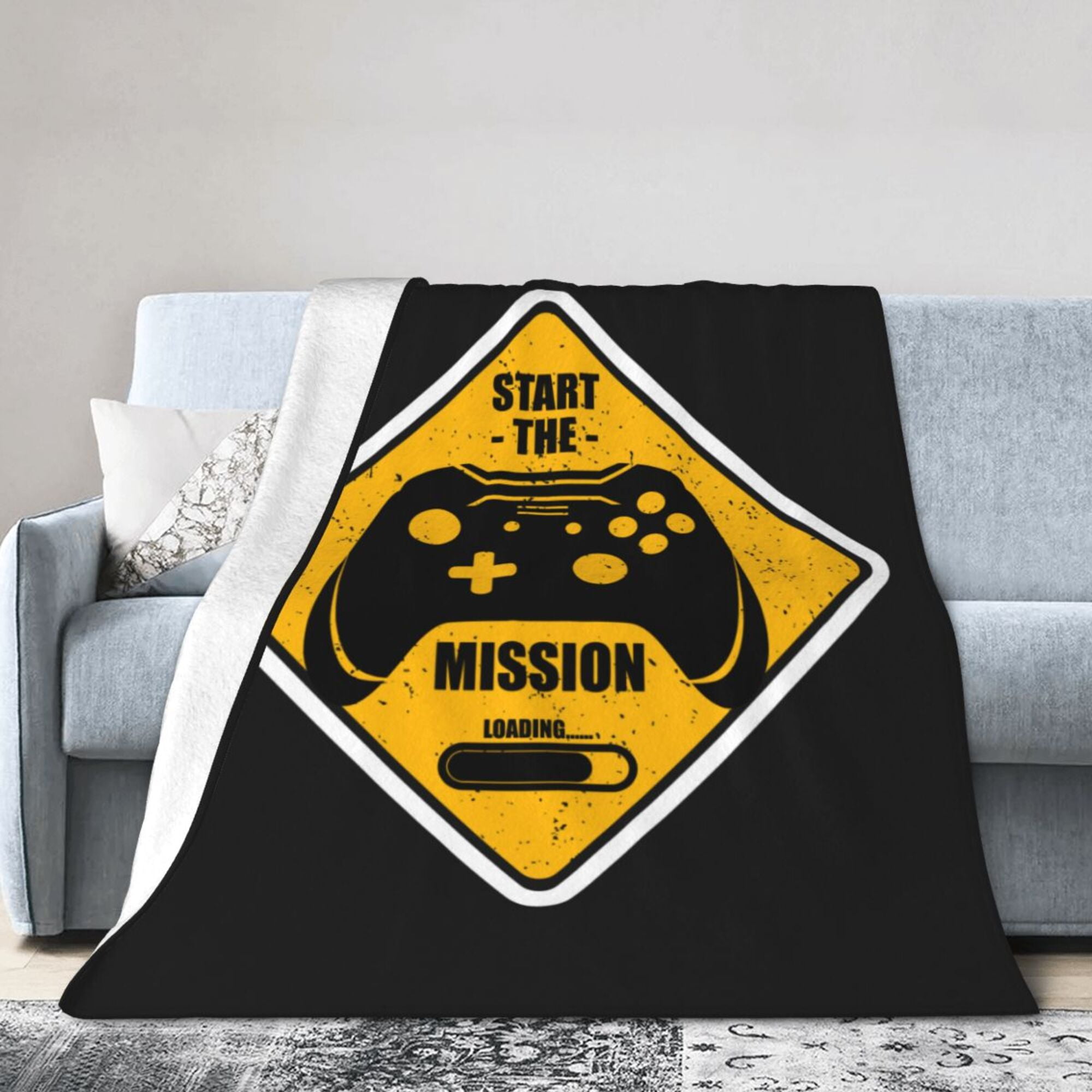 DouZhe Ultra-Soft Micro Fleece Lightweight Flannel Bed Blanket, Retro ...