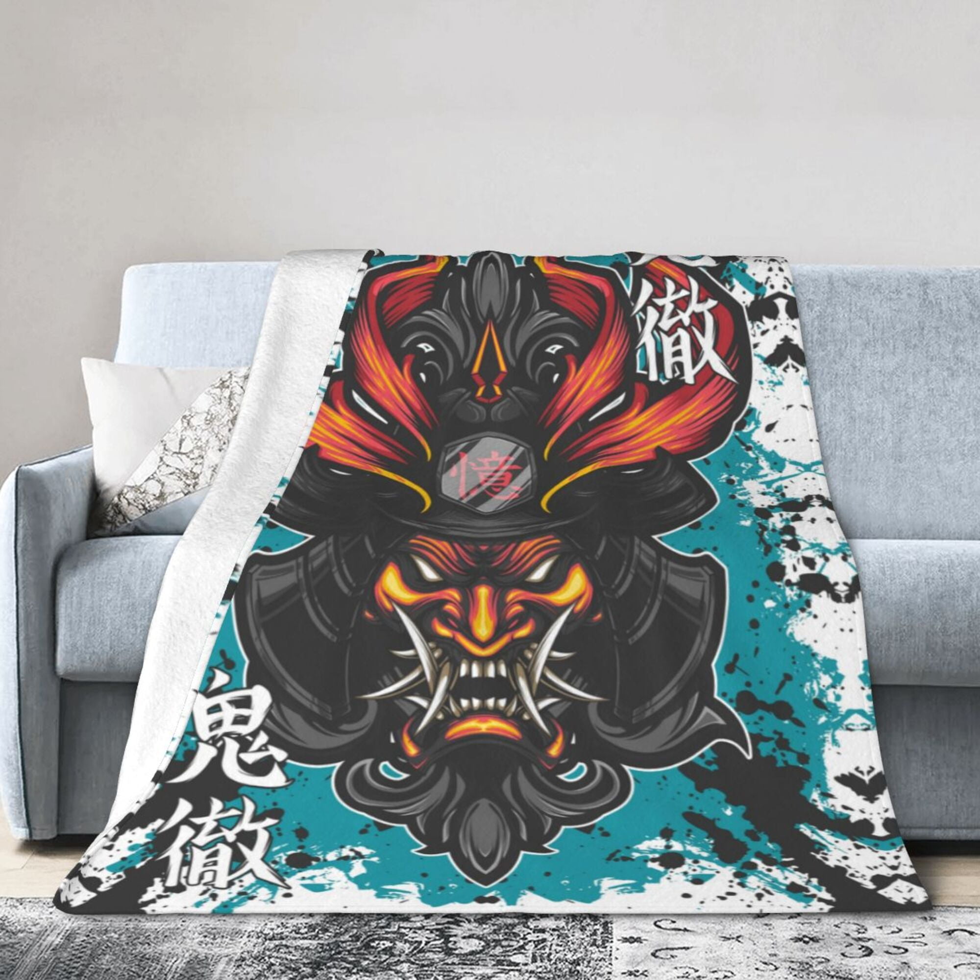 DouZhe Ultra-Soft Micro Fleece Lightweight Flannel Bed Blanket, Samurai ...