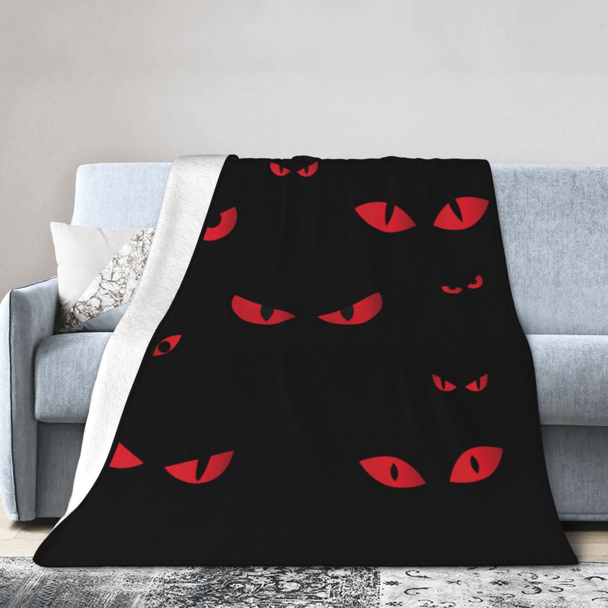 DouZhe Ultra-Soft Micro Fleece Lightweight Flannel Bed Blanket, Spooky ...