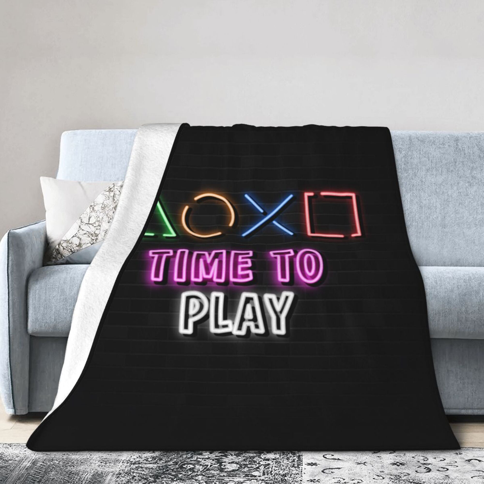 DouZhe Ultra-Soft Micro Fleece Lightweight Flannel Bed Blanket, Time to ...