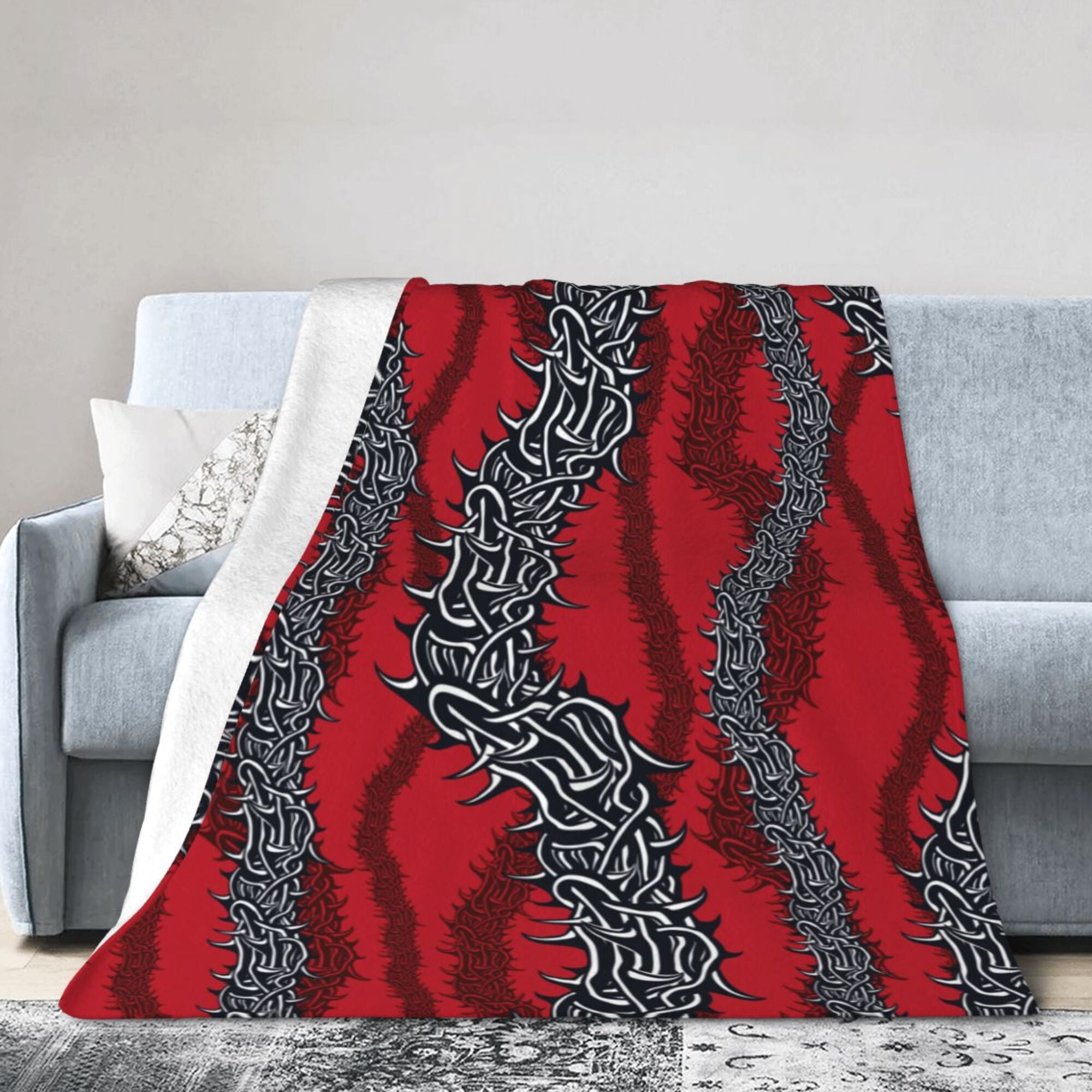 DouZhe Ultra-Soft Micro Fleece Lightweight Flannel Bed Blanket, Vintage ...