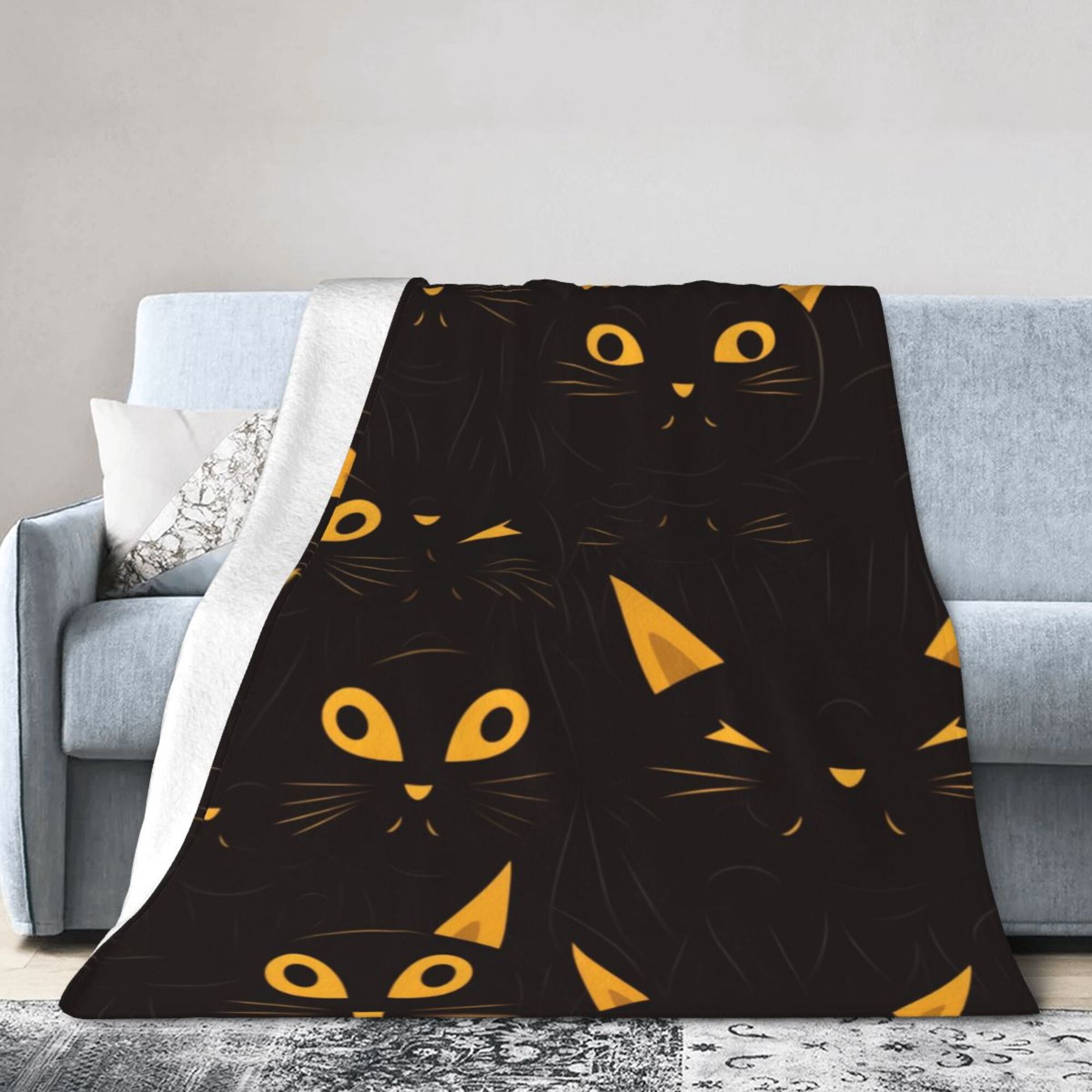 DouZhe Ultra-Soft Micro Fleece Lightweight Flannel Bed Blanket, Yellow ...