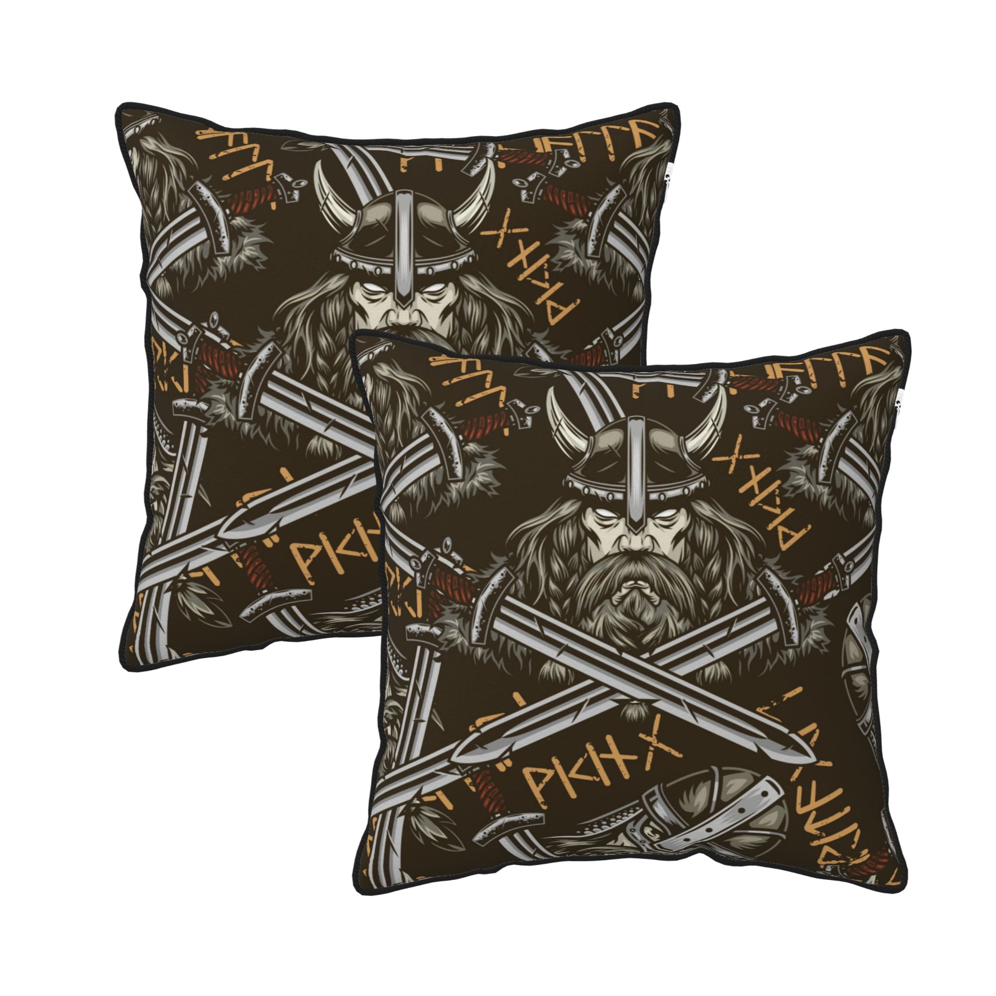 DouZhe Velvet Decorative Throw Pillow Covers Set of 2, Soft Square ...