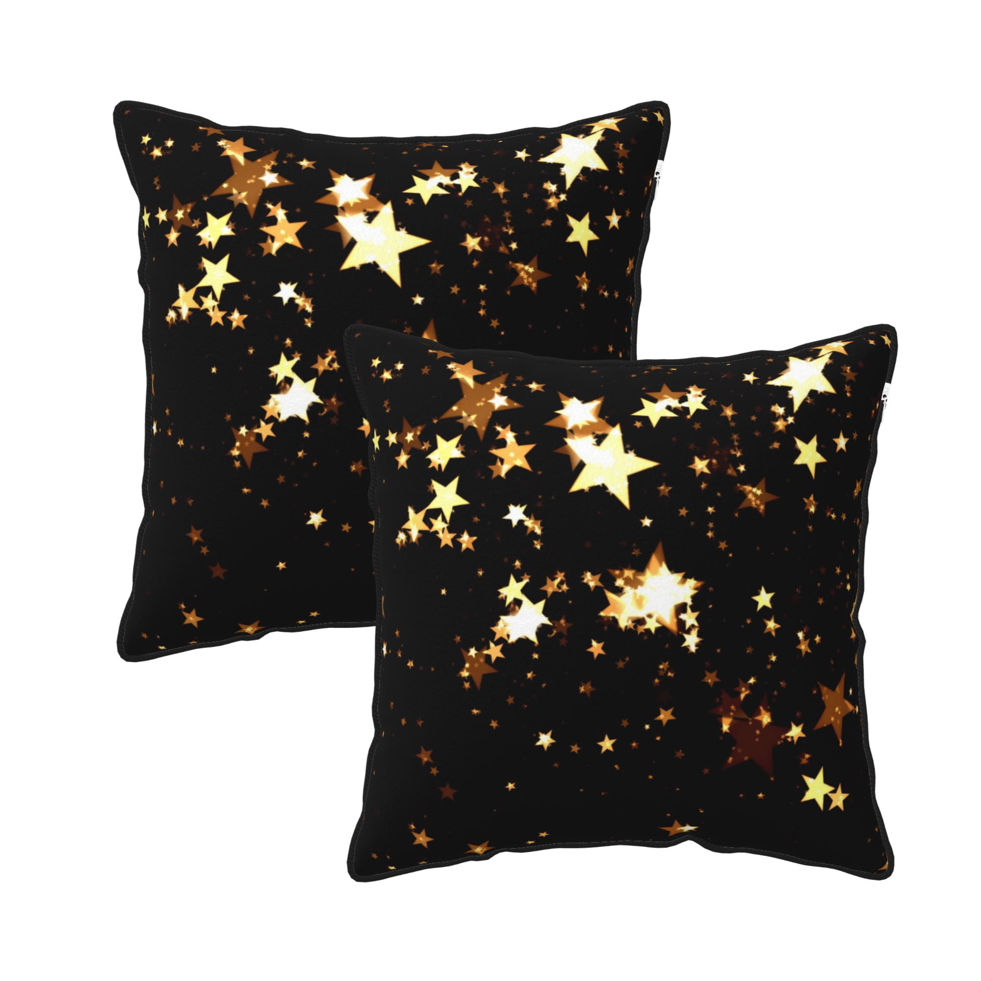 DouZhe Velvet Decorative Throw Pillow Covers Set of 2, Soft Square ...