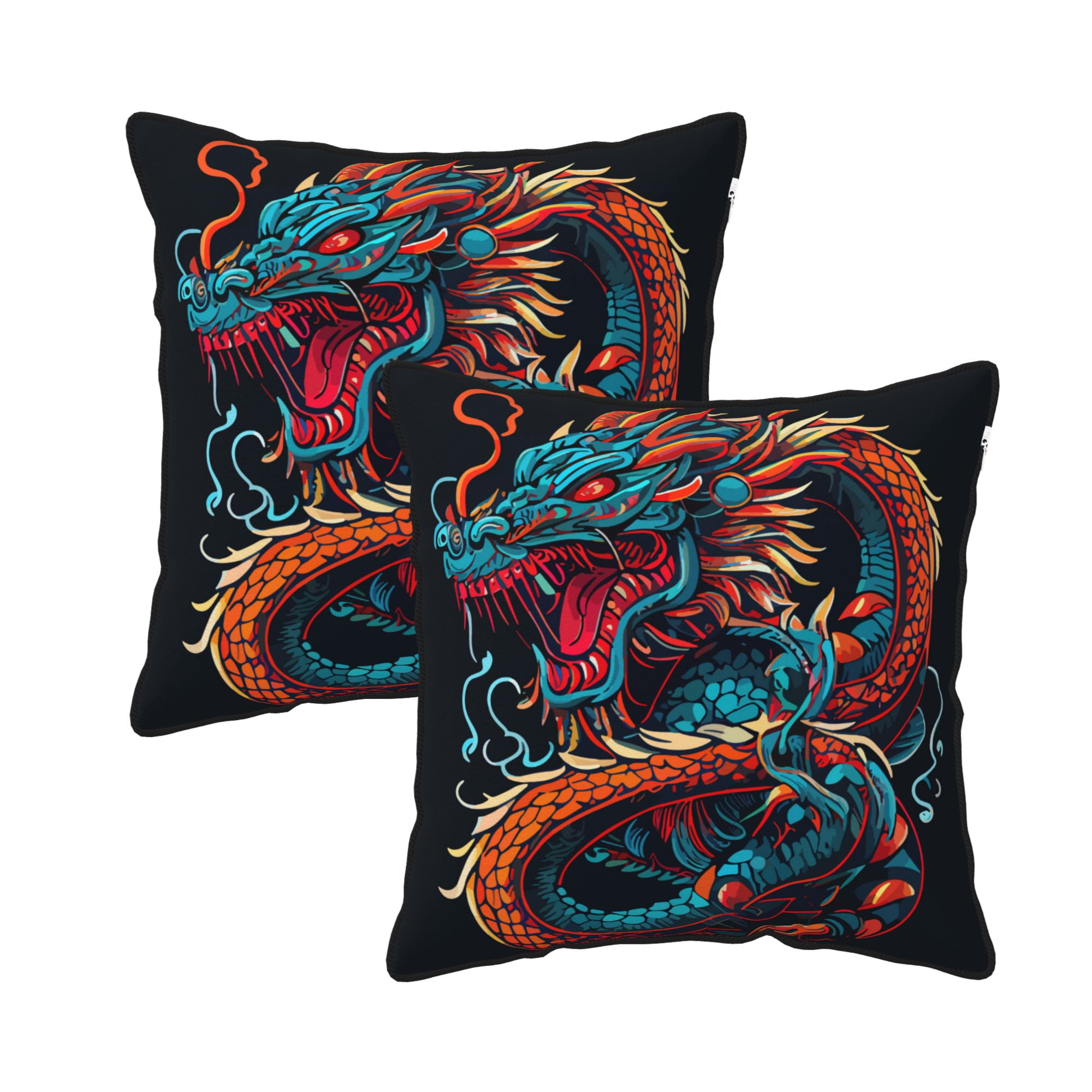 DouZhe Velvet Decorative Throw Pillow Covers Set of 2, Soft Square ...