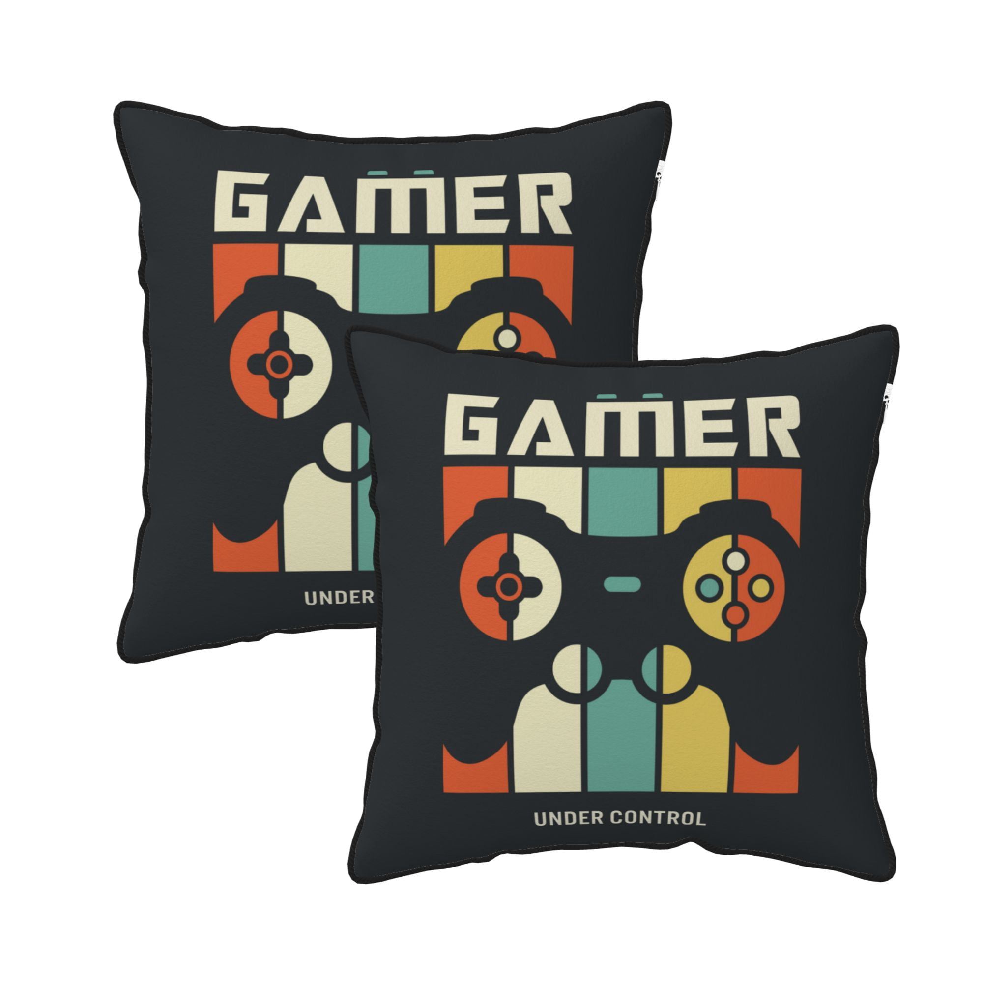 DouZhe Velvet Decorative Throw Pillow Covers Set of 2, Soft Square ...