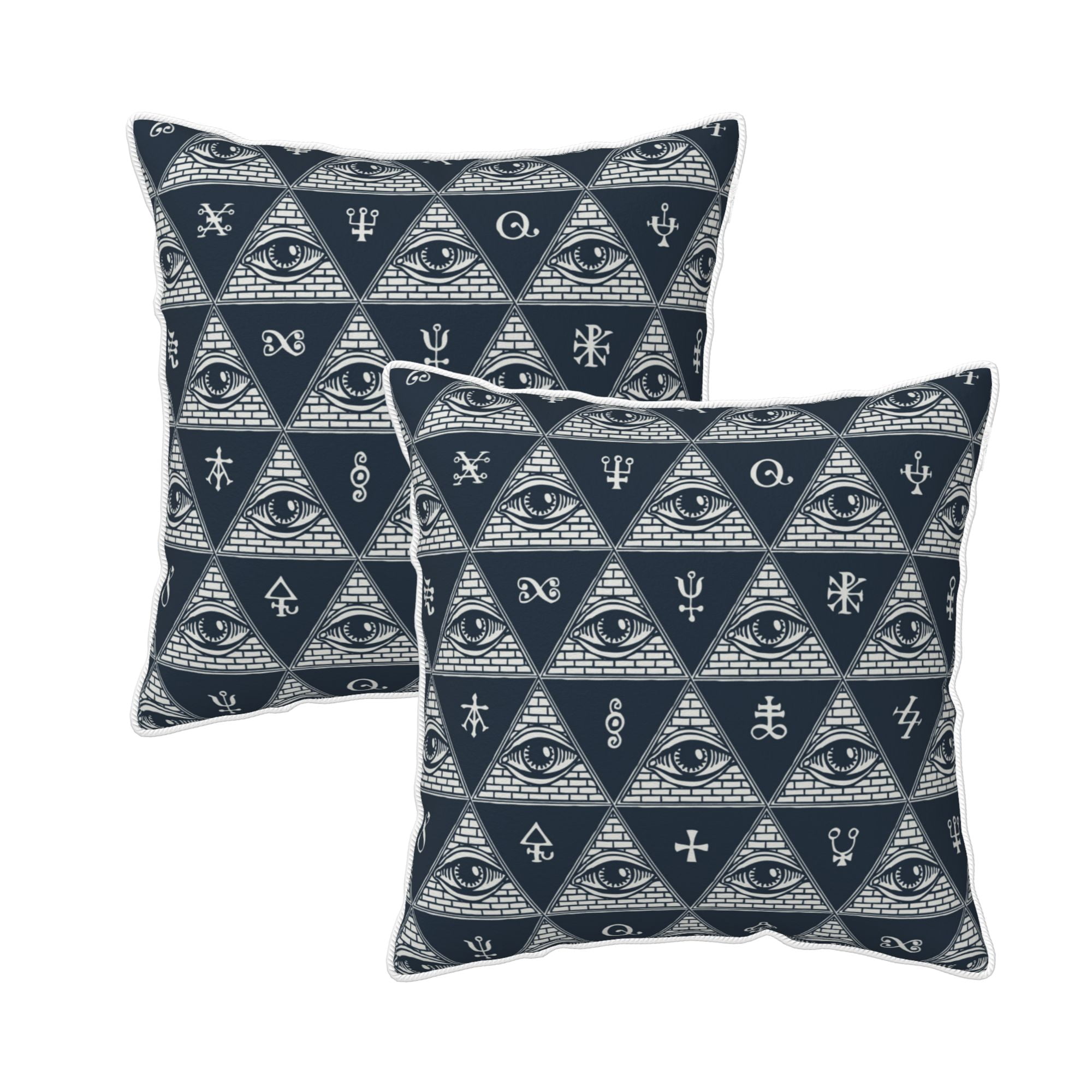 DouZhe Velvet Decorative Throw Pillow Covers Set of 2, Soft Square ...