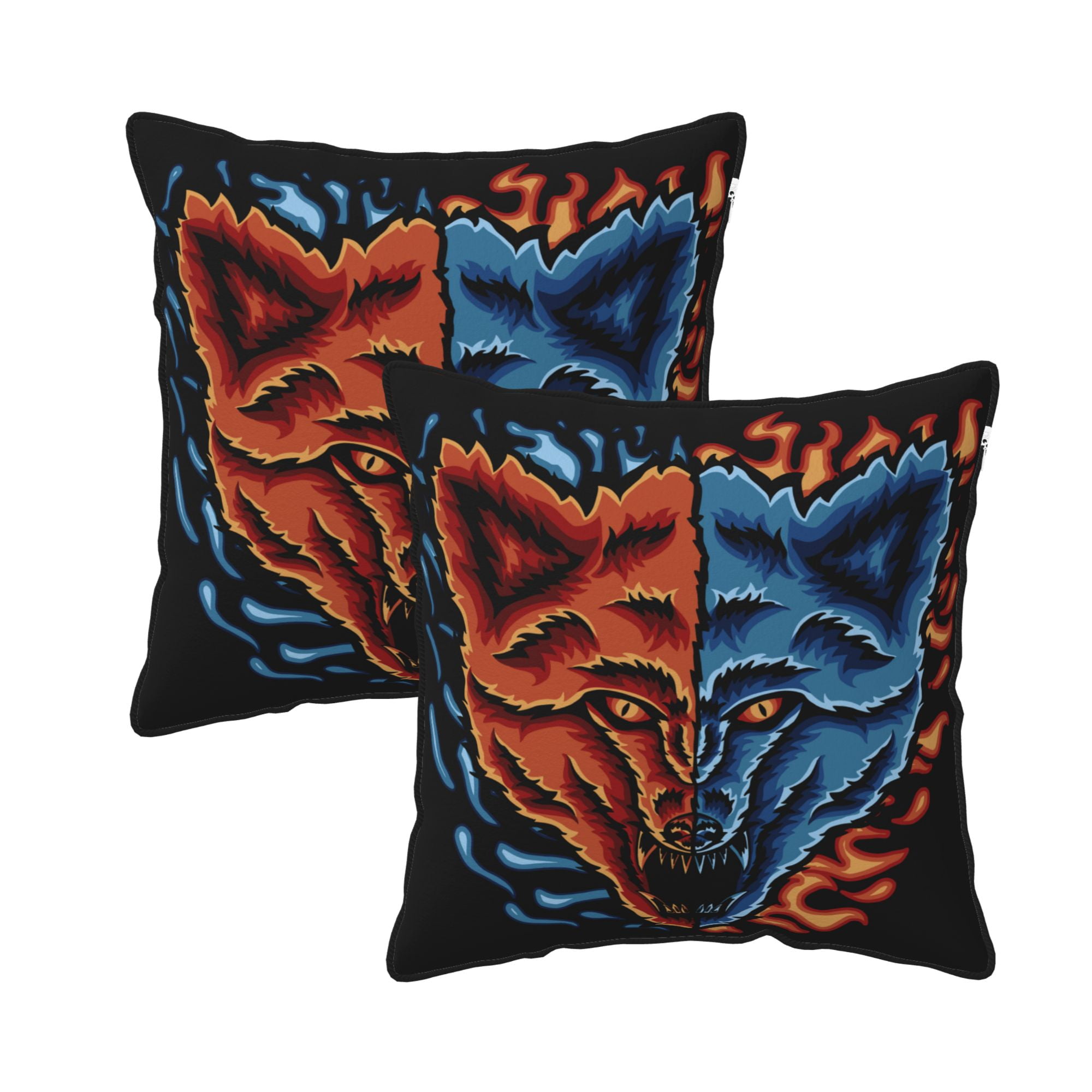 DouZhe Velvet Decorative Throw Pillow Covers Set of 2, Soft Square ...