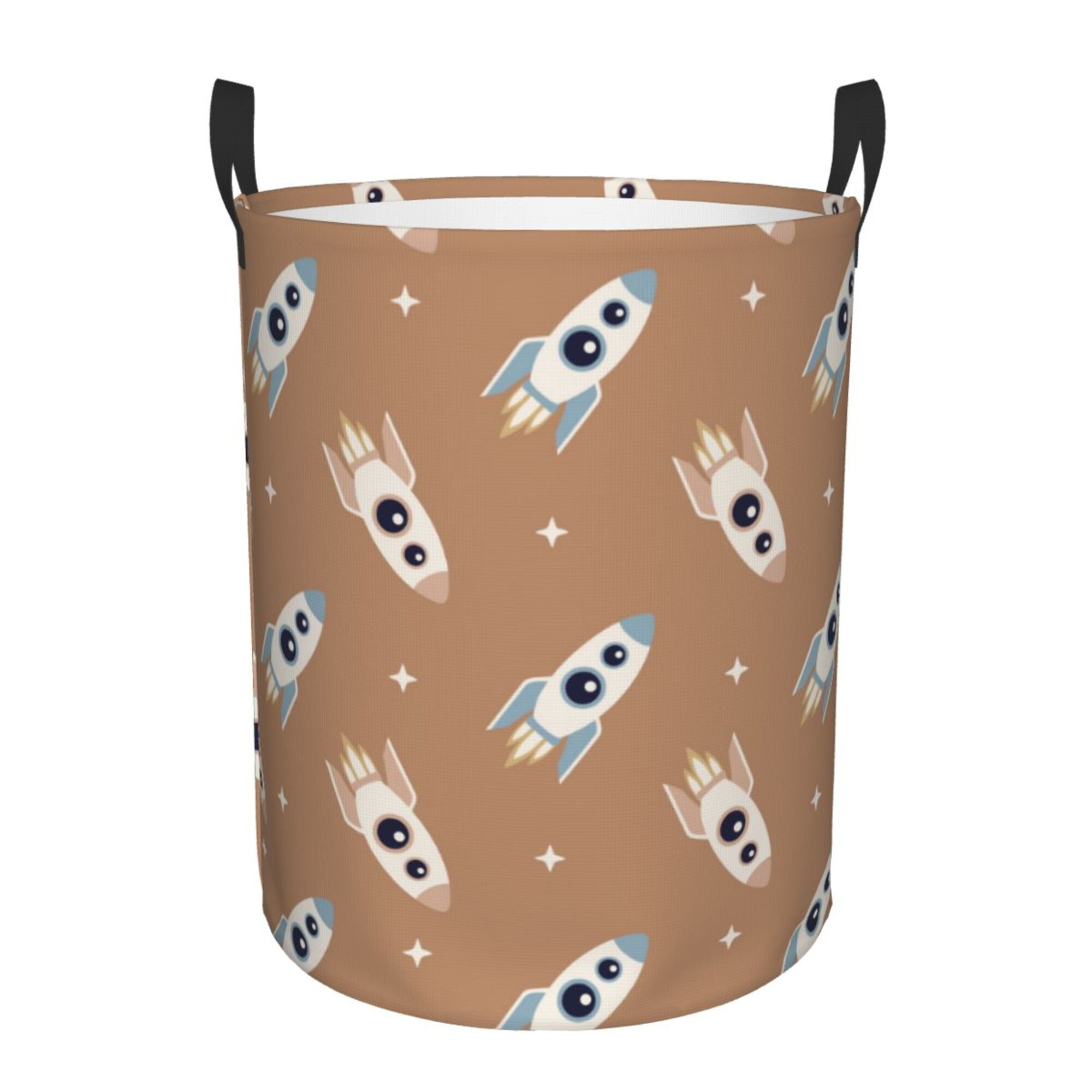 DouZhe Waterproof Collapsible Large Laundry Baskets, Cartoon Spaceship ...