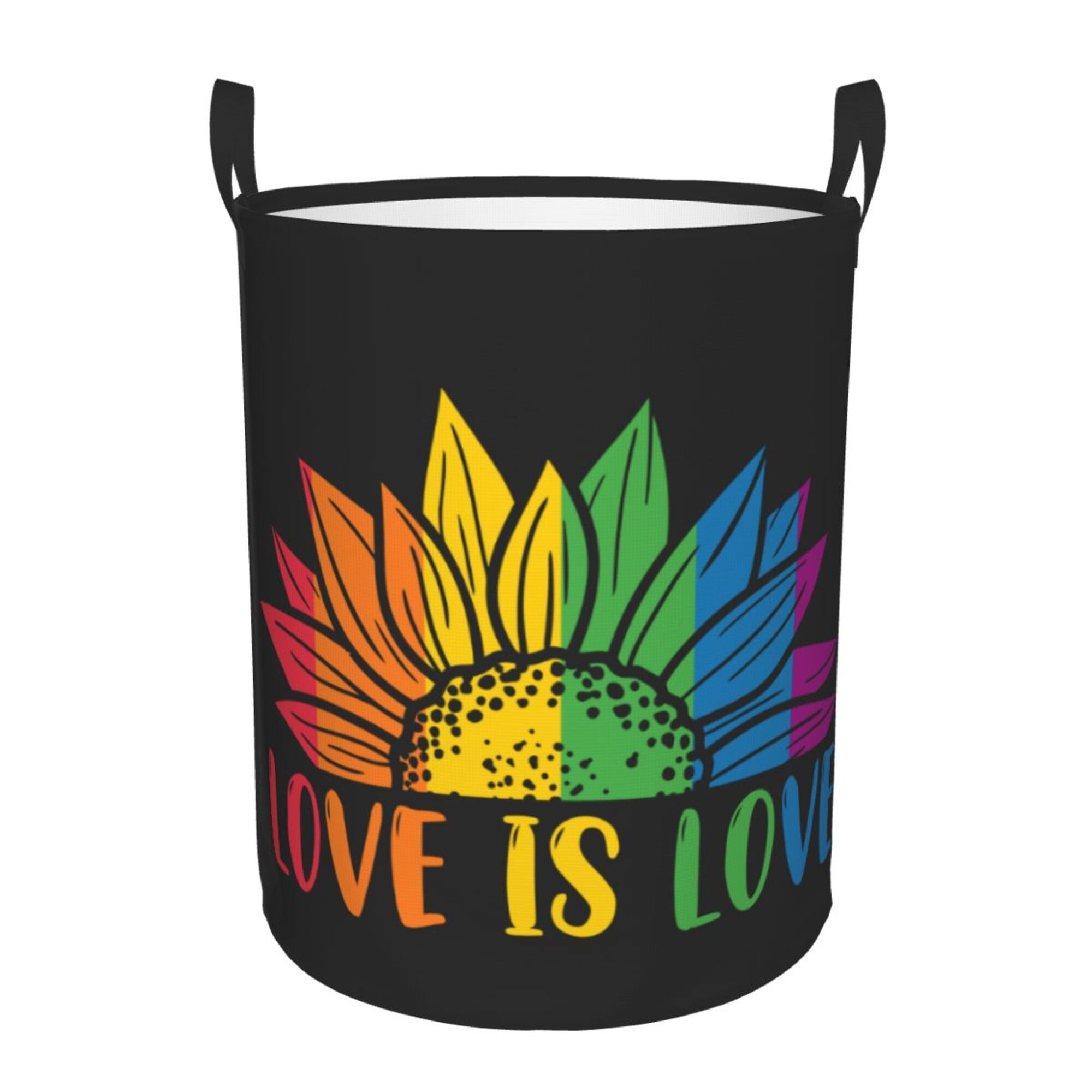 DouZhe Waterproof Collapsible Large Laundry Baskets, Sunflower Pride ...