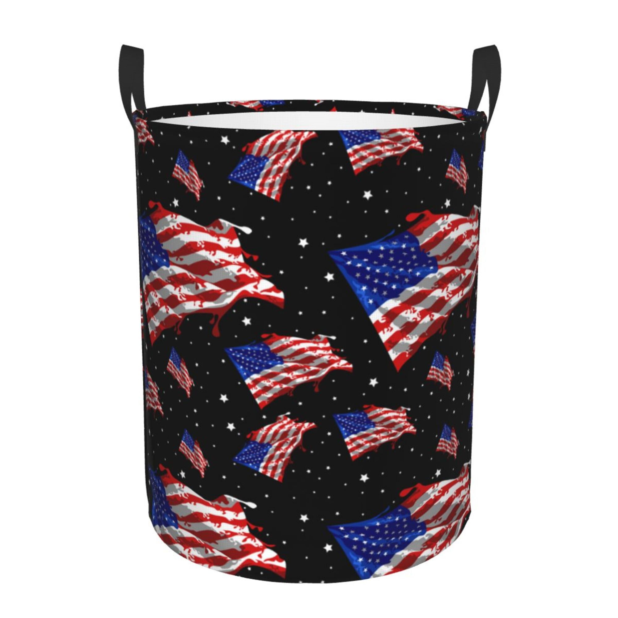 DouZhe Waterproof Collapsible Large Laundry Baskets, Vintage American ...