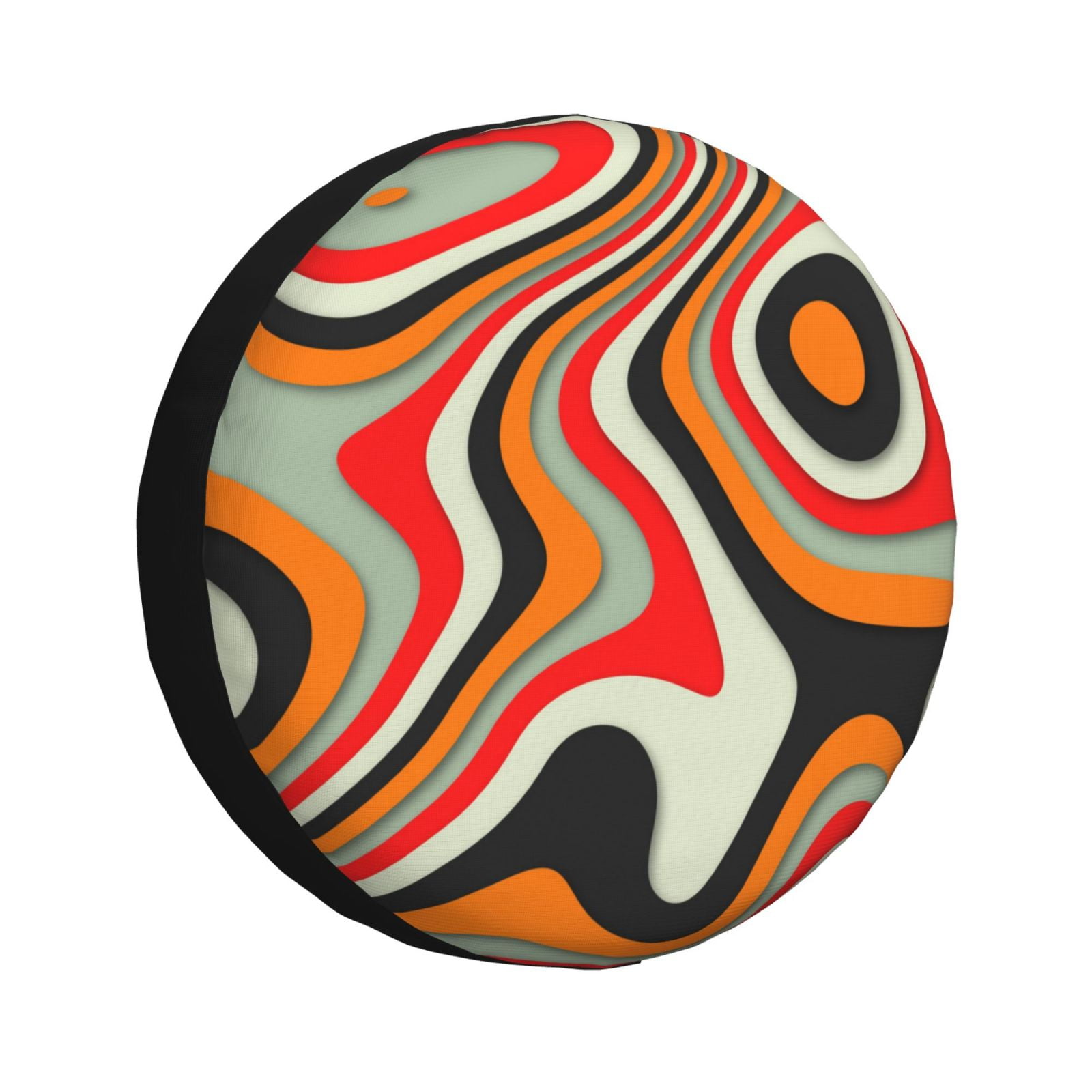 DouZhe Waterproof Spare Tire Cover, Abstract Swirl Waves Prints ...