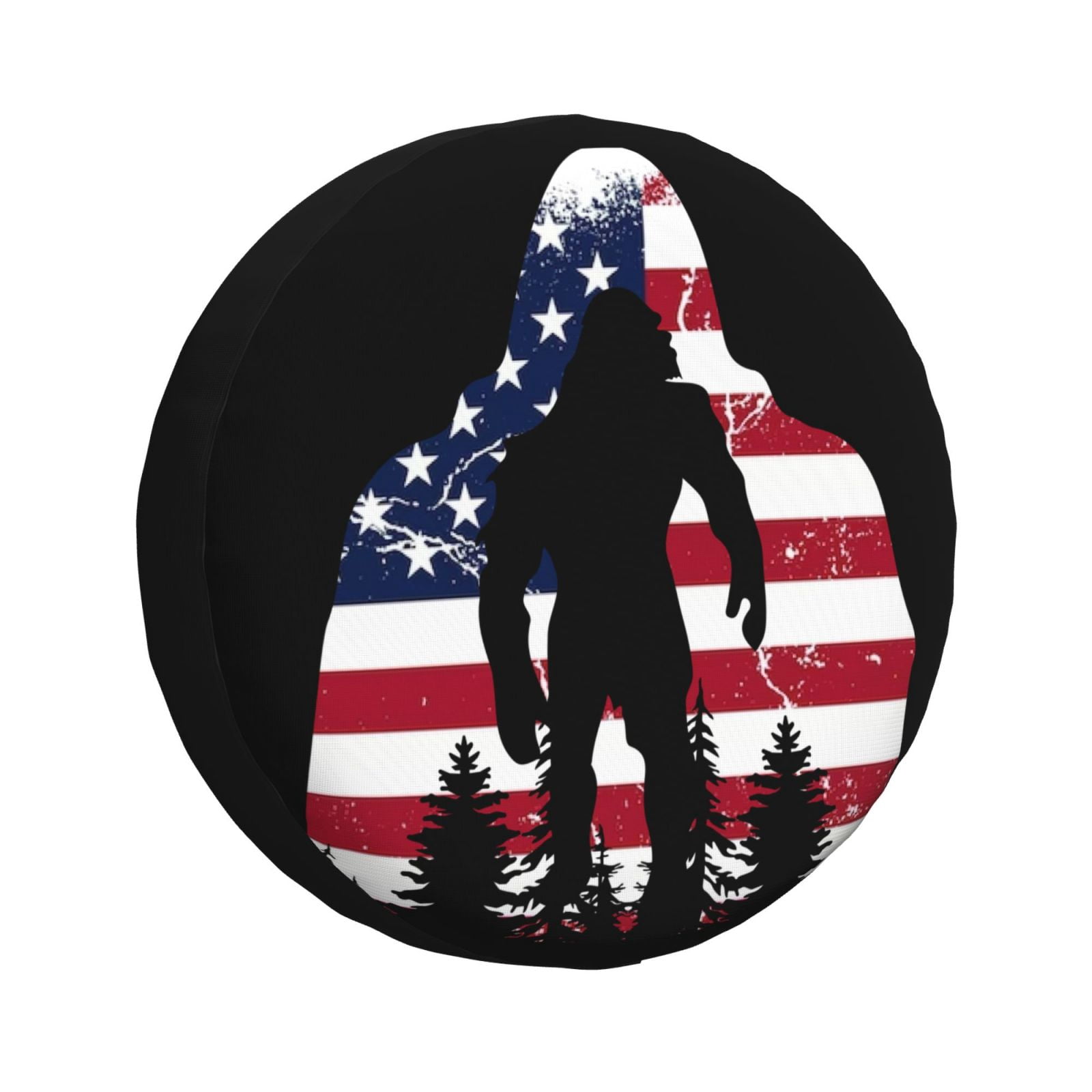DouZhe Waterproof Spare Tire Cover, Big Foot American Flag Prints ...