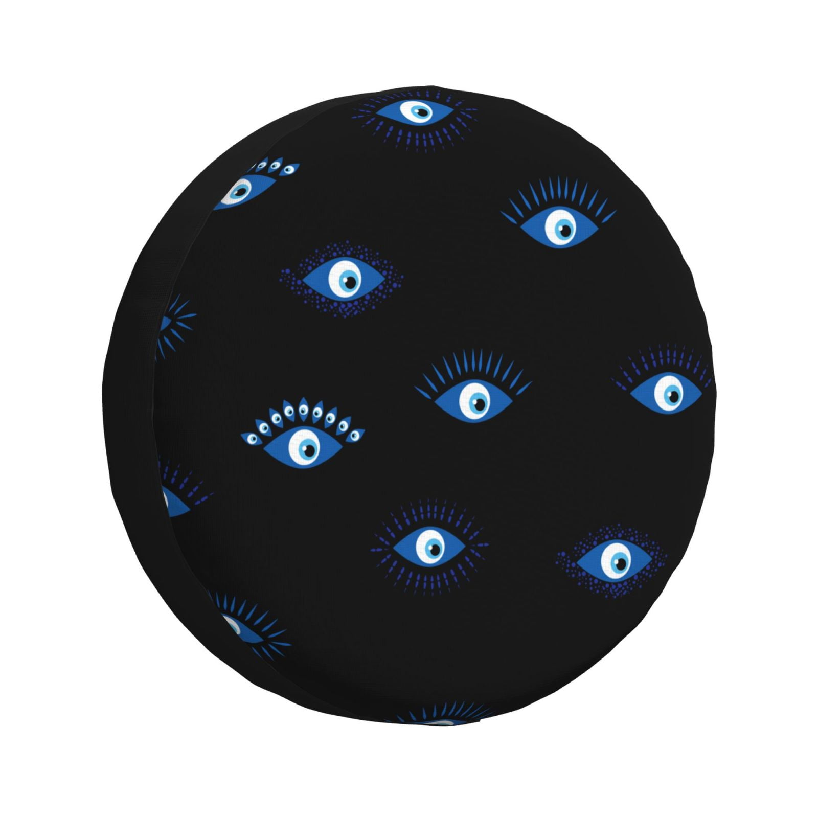 DouZhe Waterproof Spare Tire Cover, Blue Evil Eyes Prints Adjustable ...