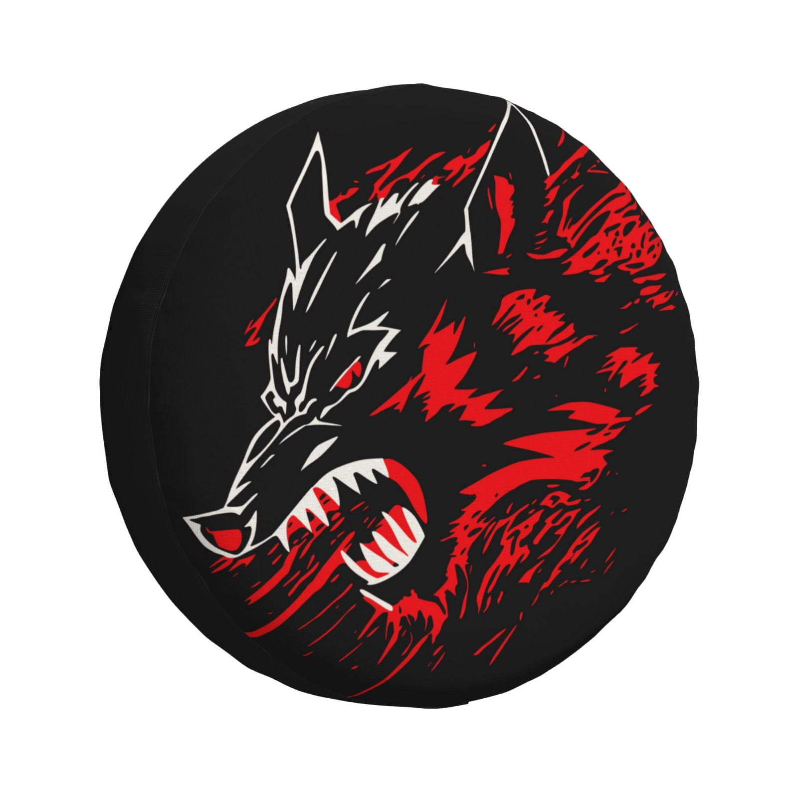 DouZhe Waterproof Spare Tire Cover, Cartoon Angry Wolf Coyote Prints ...