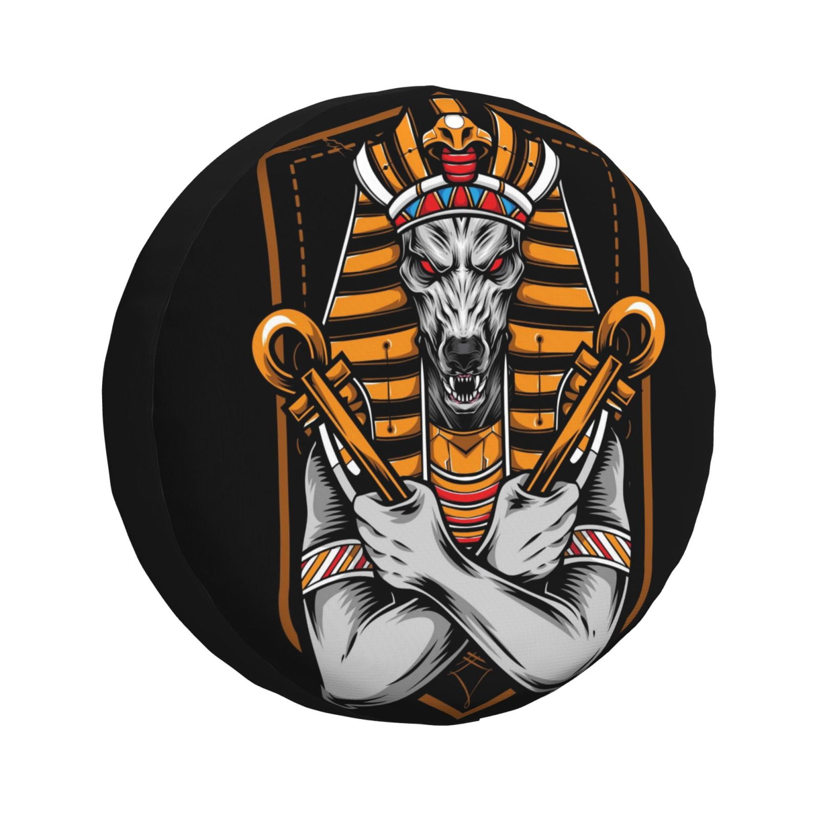 DouZhe Waterproof Spare Tire Cover, Cartoon Egyptian Anubis Prints ...