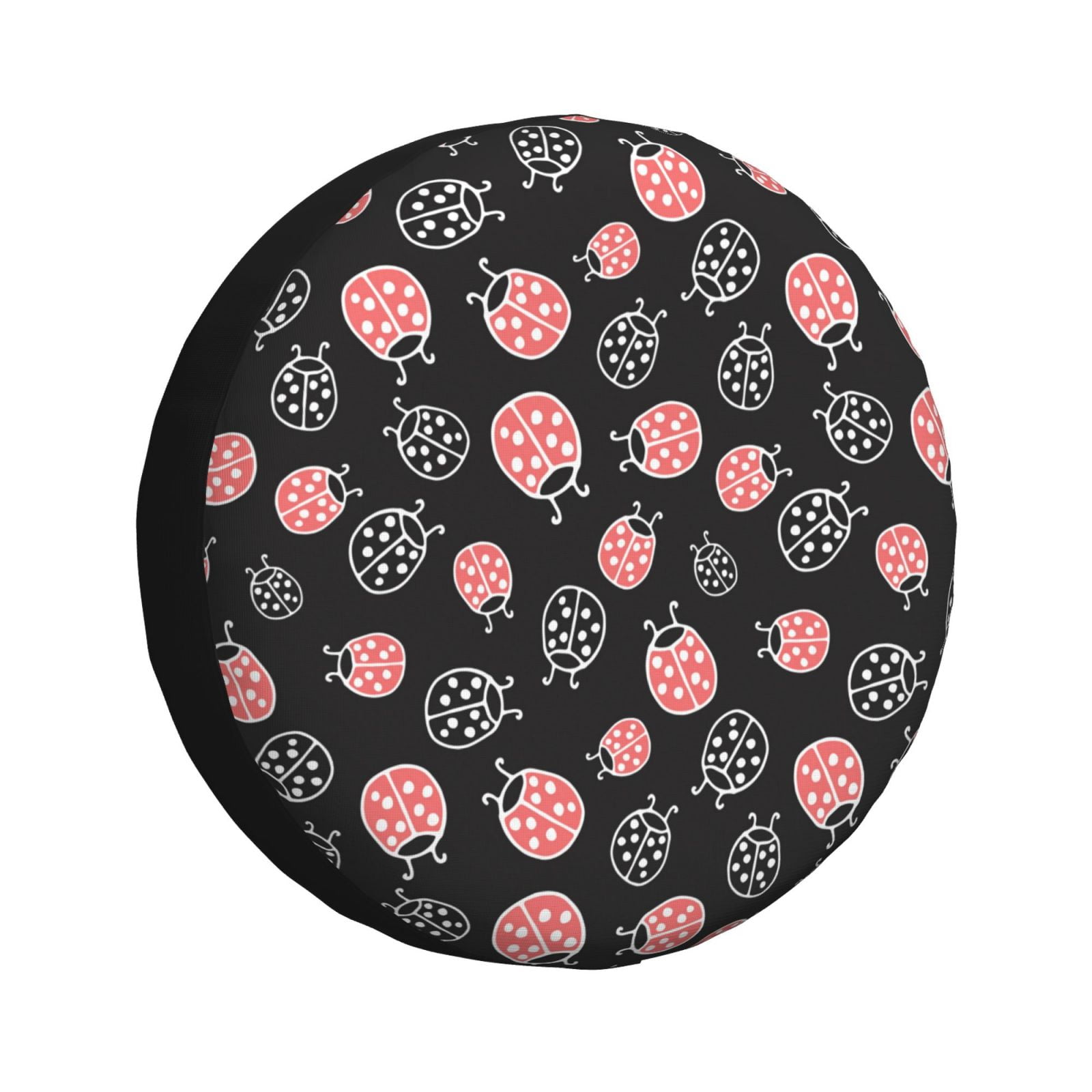 DouZhe Waterproof Spare Tire Cover, Cartoon Funny Pink Ladybugs Prints ...