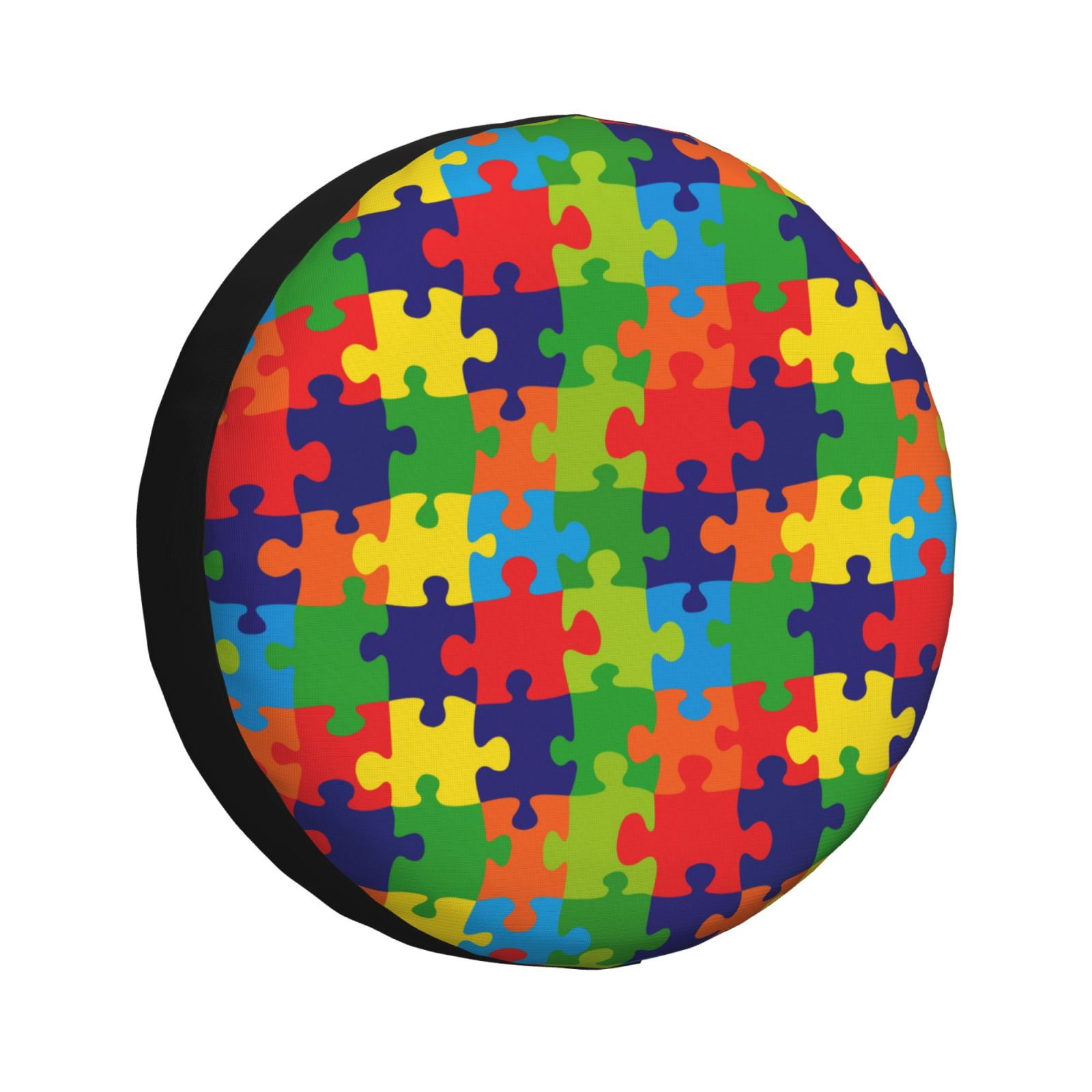 DouZhe Waterproof Spare Tire Cover, Cartoon Geometric Puzzles Prints ...
