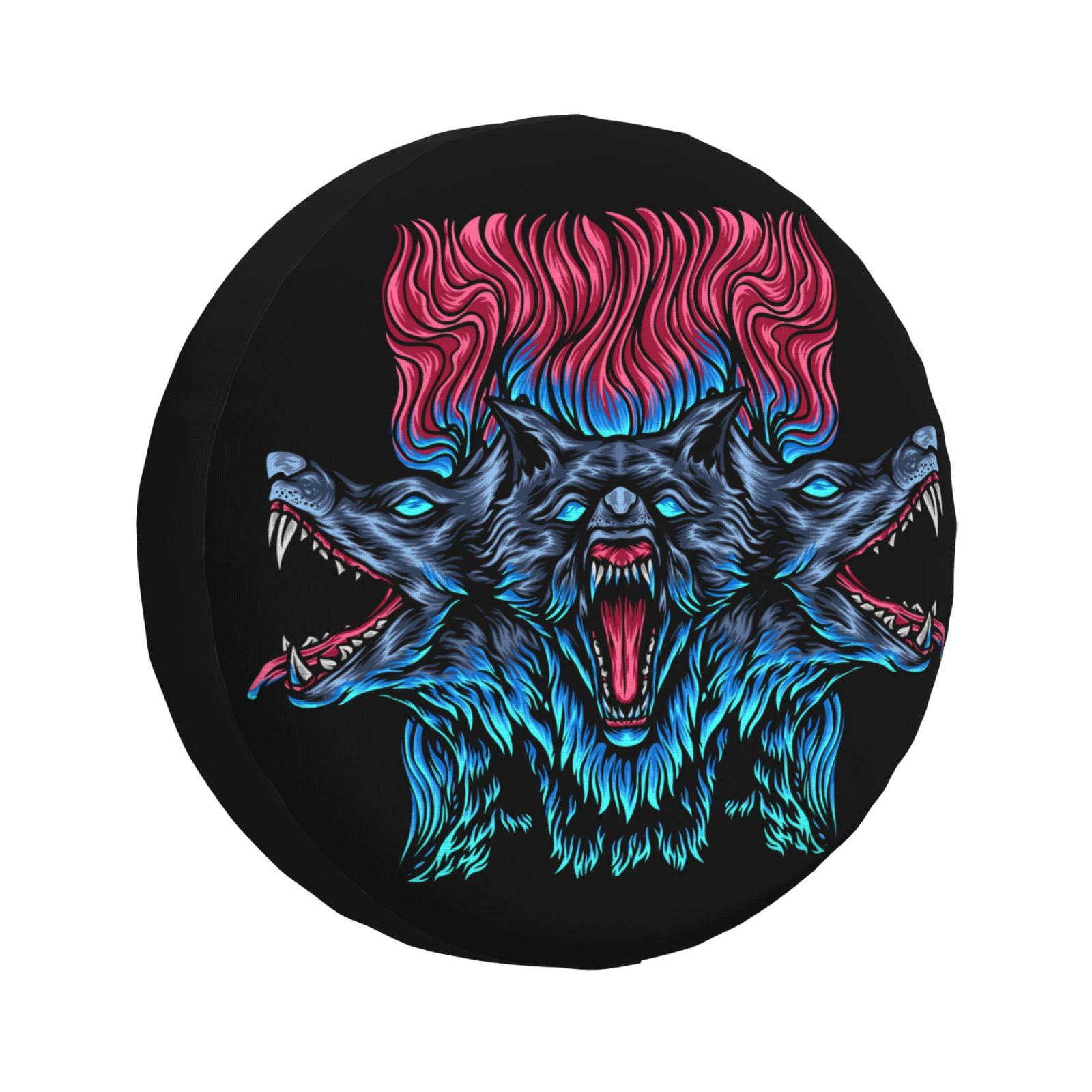 DouZhe Waterproof Spare Tire Cover, Cartoon Monster Cerberus Prints ...