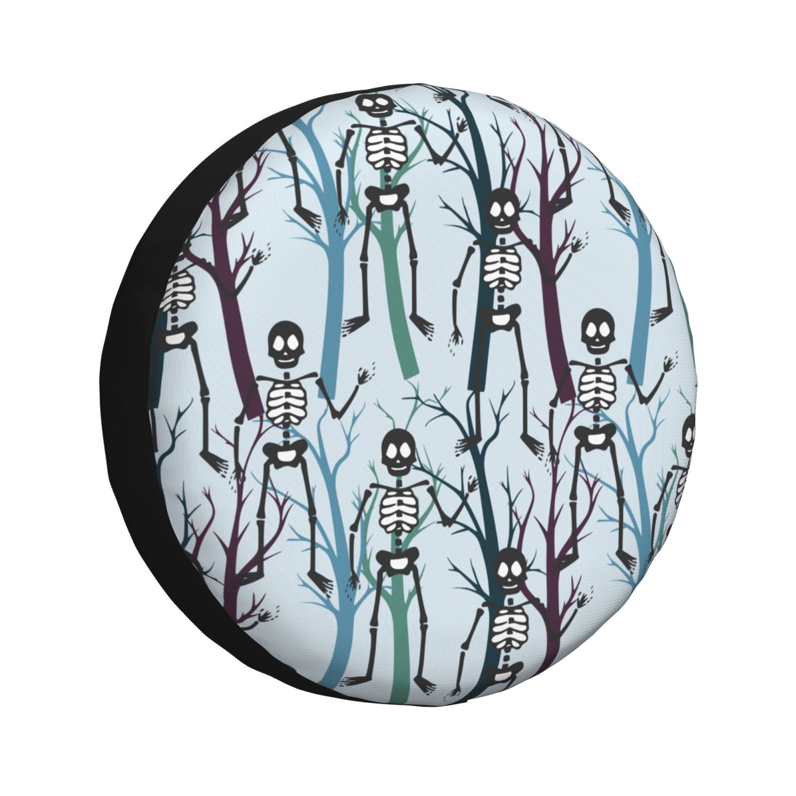 DouZhe Waterproof Spare Tire Cover, Cartoon Woodland Skeleton Prints ...