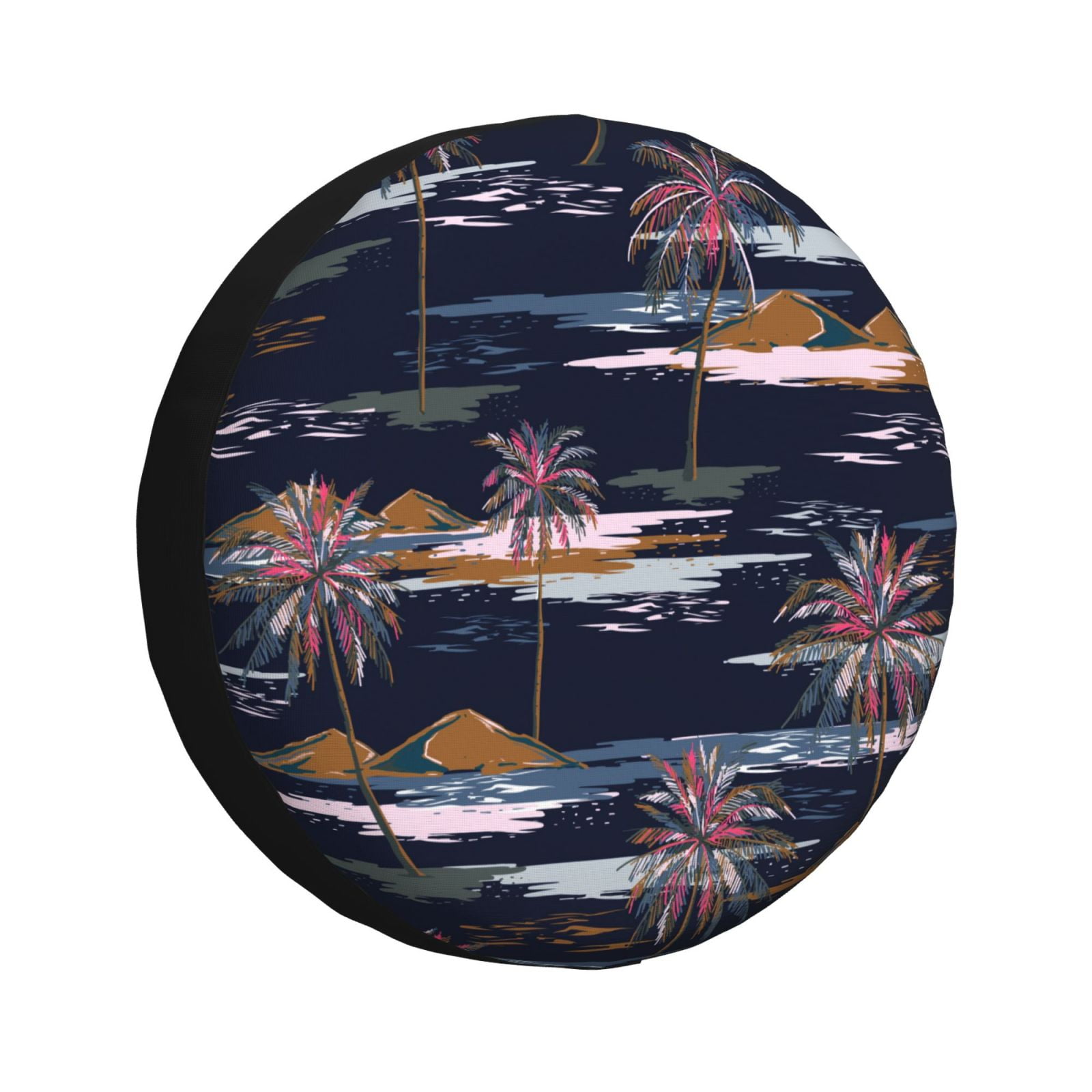 DouZhe Waterproof Spare Tire Cover, Colorful Hawaii Palm Trees Prints ...