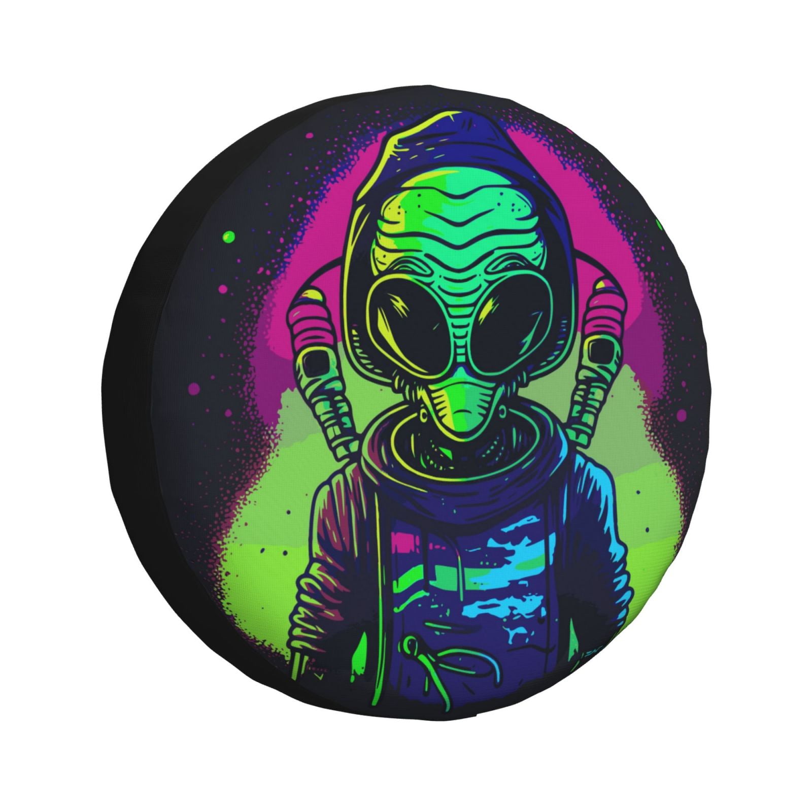 DouZhe Waterproof Spare Tire Cover, Colorful Hipster Alien Graffiti ...