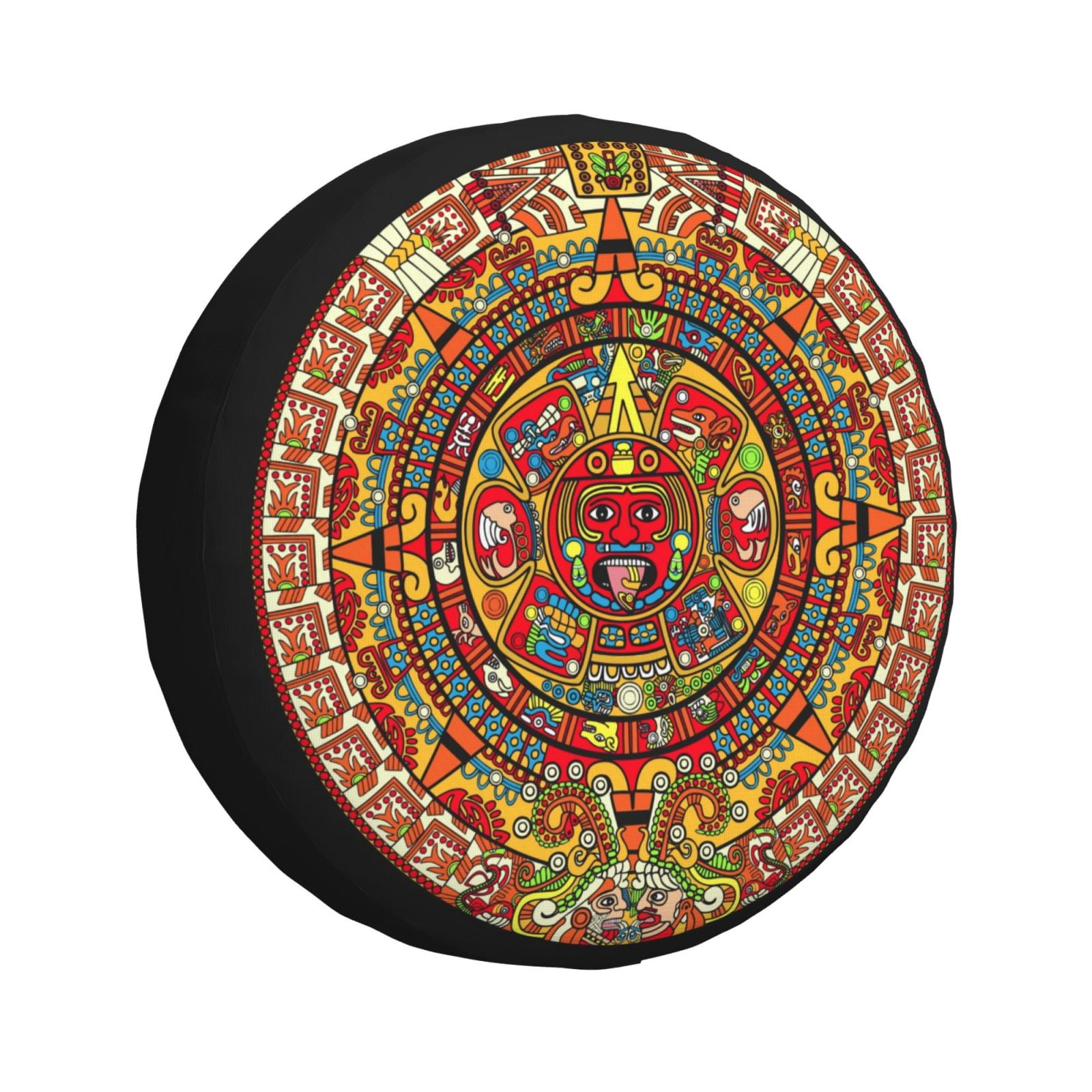 DouZhe Waterproof Spare Tire Cover, Colorfull Maya Aztec Calendar ...