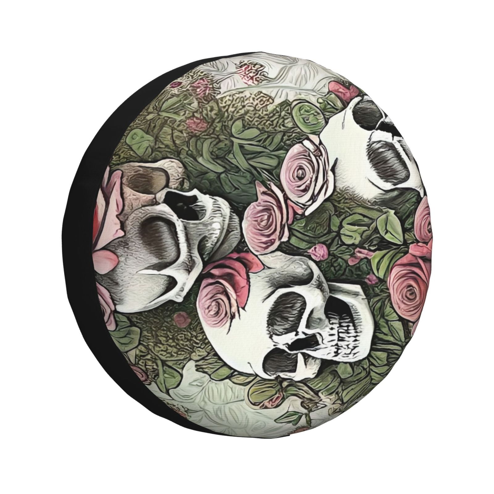 DouZhe Waterproof Spare Tire Cover, Deadhead Roses Grateful Skulls Dead ...