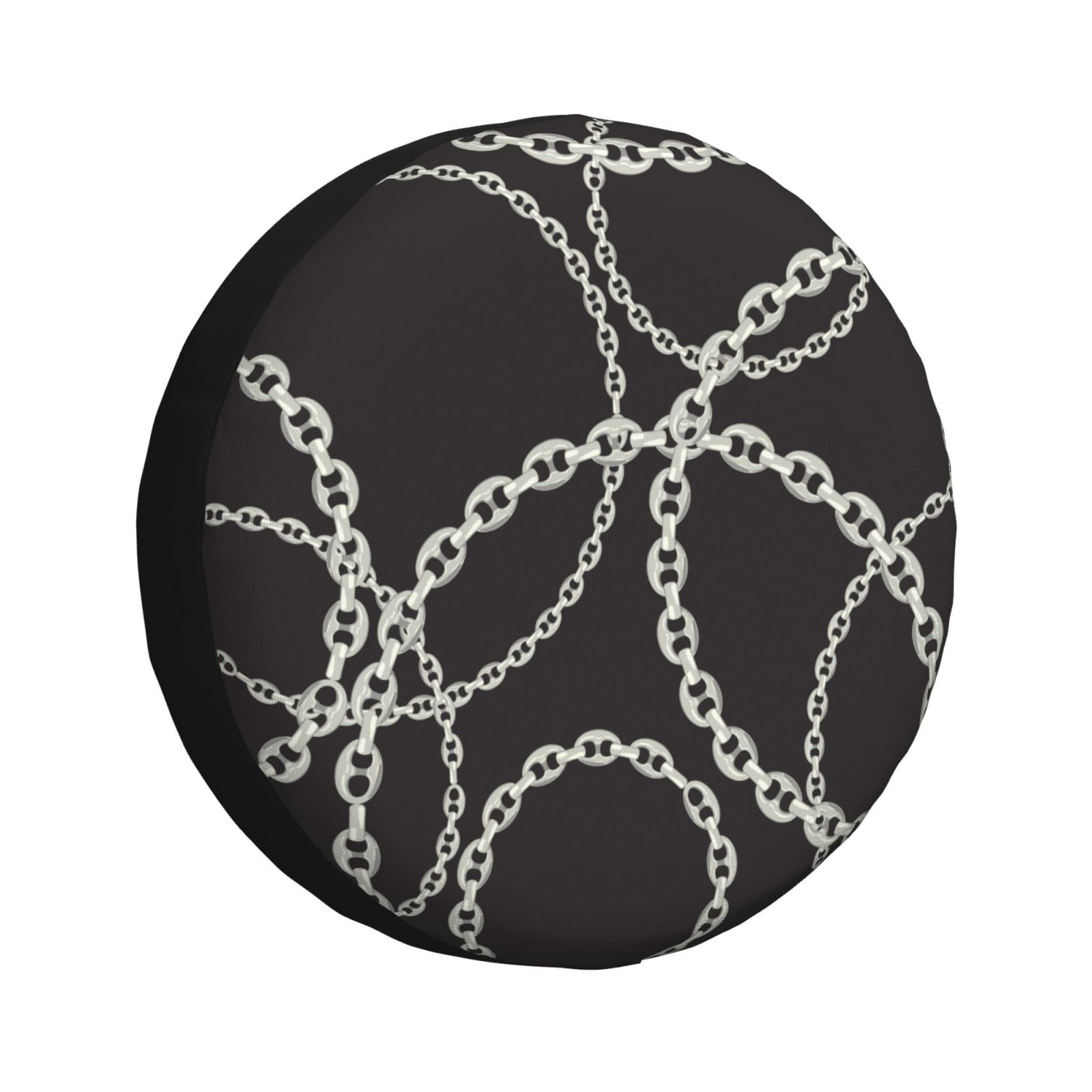 DouZhe Waterproof Spare Tire Cover, Fashion Silver Chains Texture ...