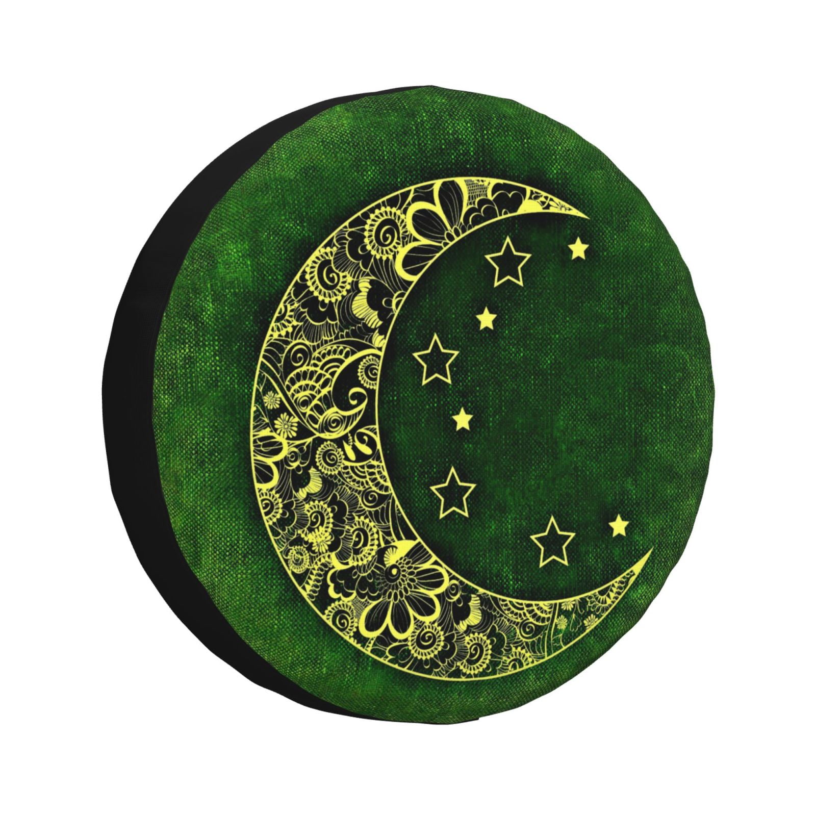 DouZhe Waterproof Spare Tire Cover, Green Abstract Moon Stars Prints ...