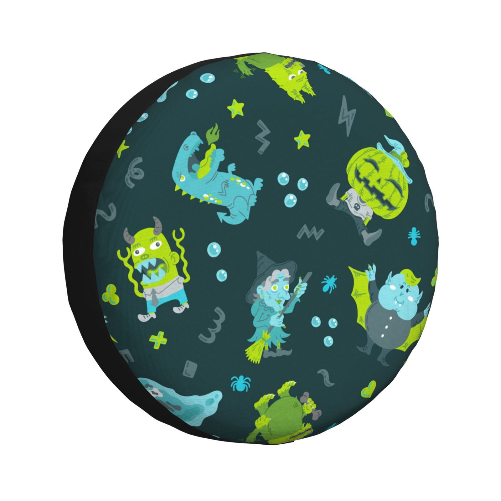 DouZhe Waterproof Spare Tire Cover, Halloween Cartoon Character Prints ...